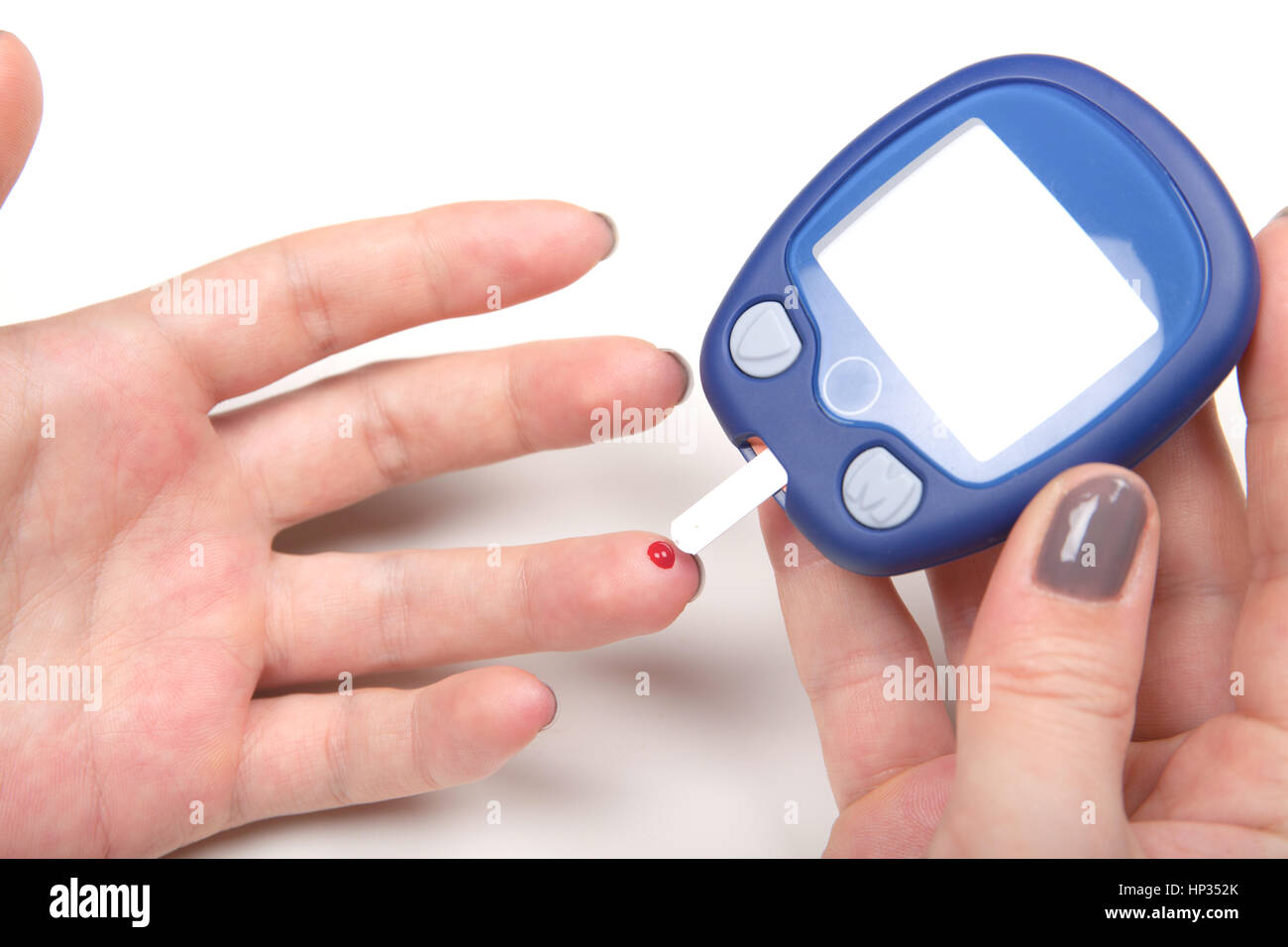 Glucometer testing hi-res stock photography and images - Alamy