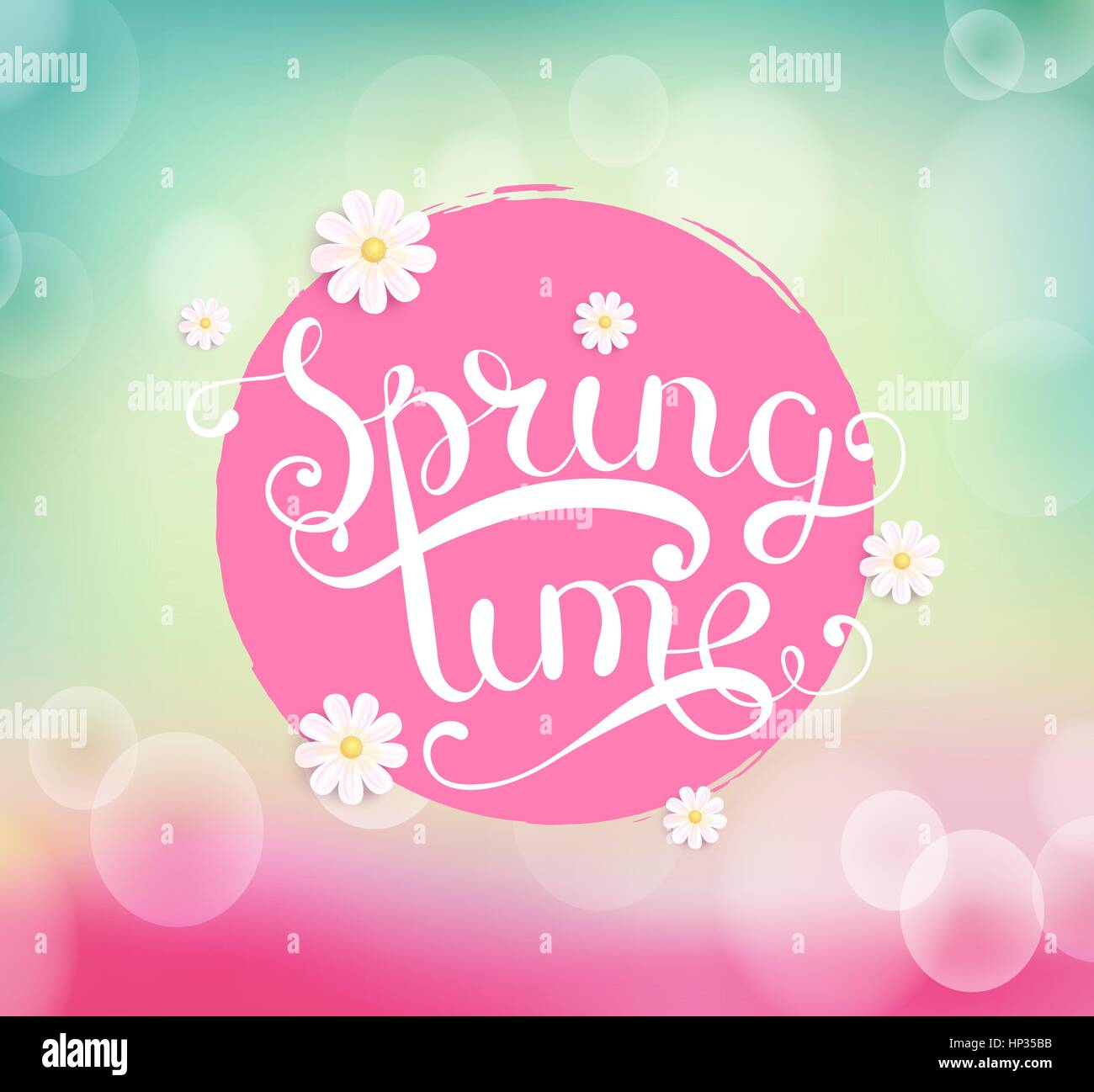 Concept poster spring park Stock Vector Images - Alamy