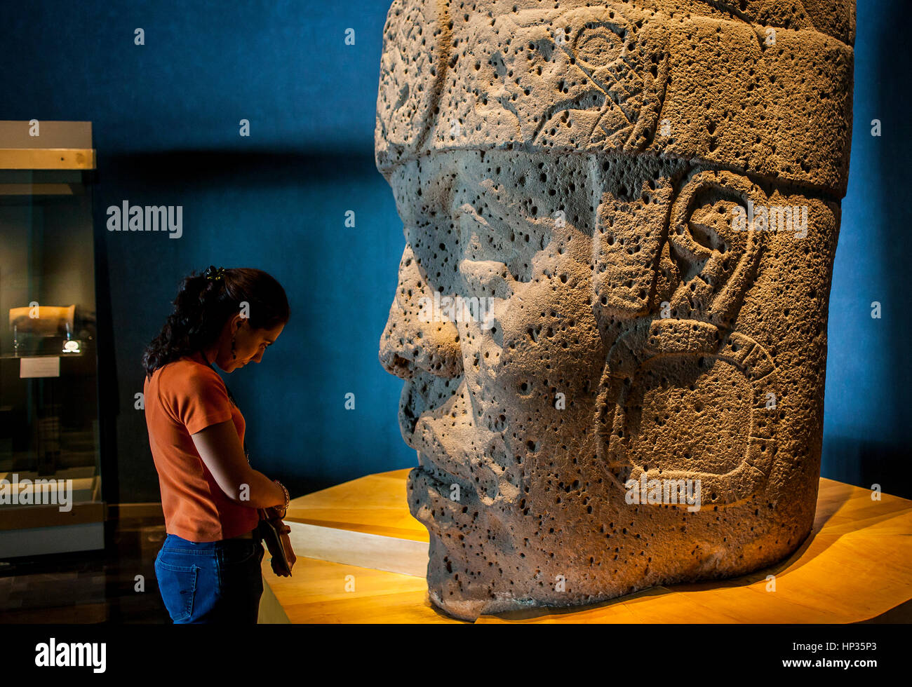 Olmec Giant Head, National Museum of Anthropology. Mexico City. Mexico ...