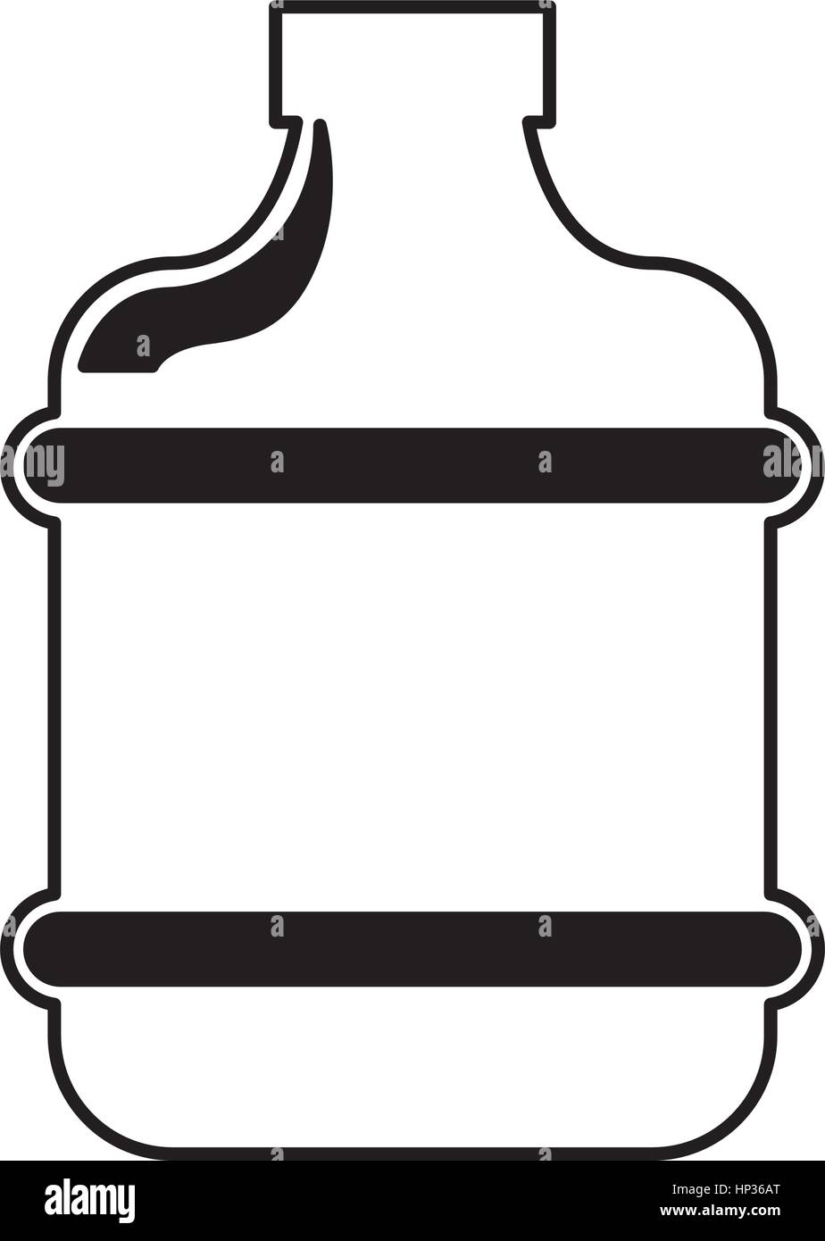 Big water bottle dispenser isolated Stock Vector Images - Alamy