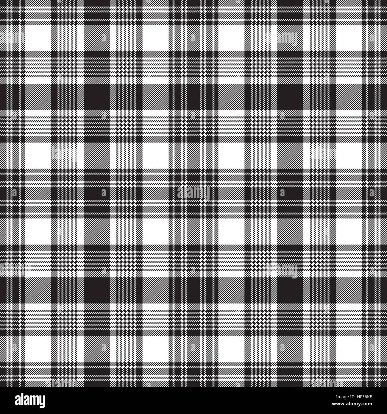 Black check fabric texture seamless pattern. Vector illustration Stock ...