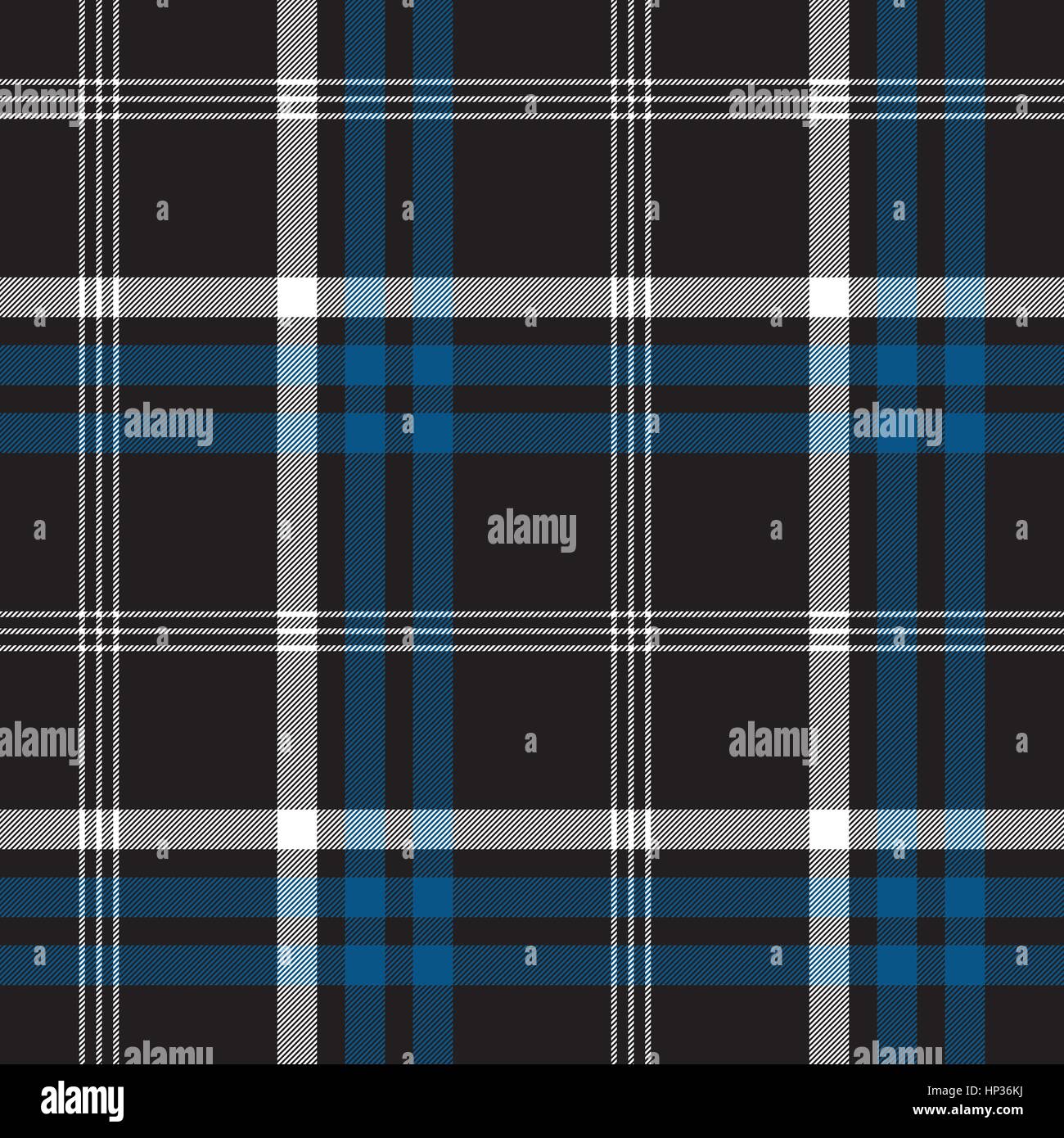 Black check seamless fabric texture. Vector illustration Stock Vector ...
