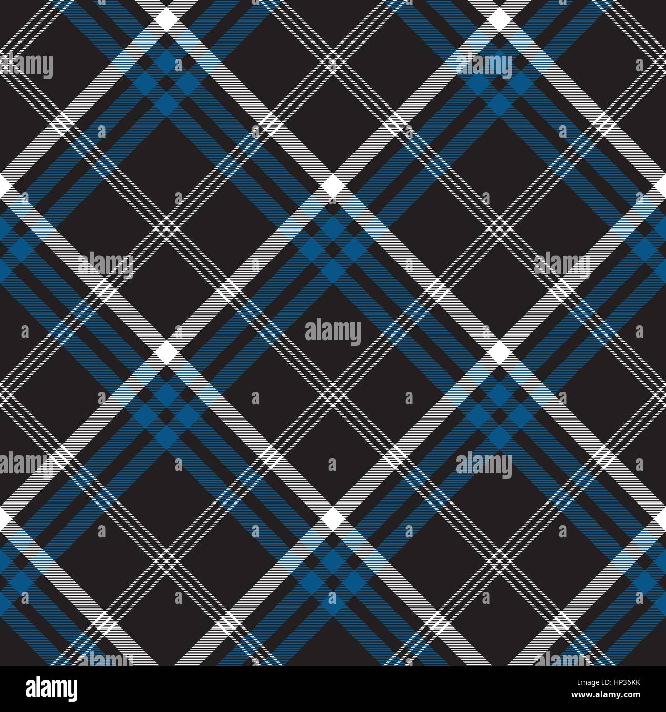 Black check seamless fabric texture. Vector illustration Stock Vector ...