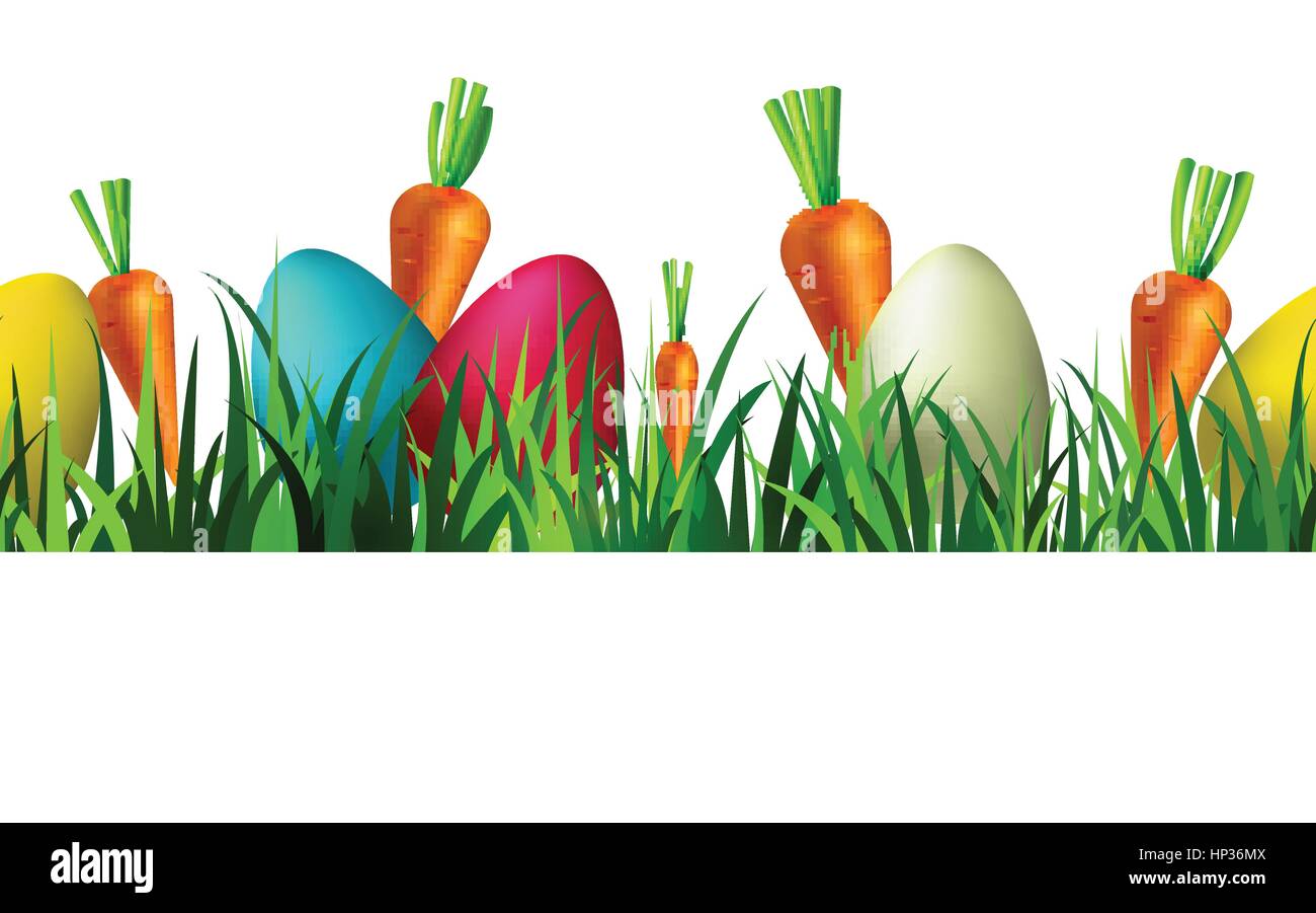 Bunny in grass sunny Stock Vector Images - Alamy