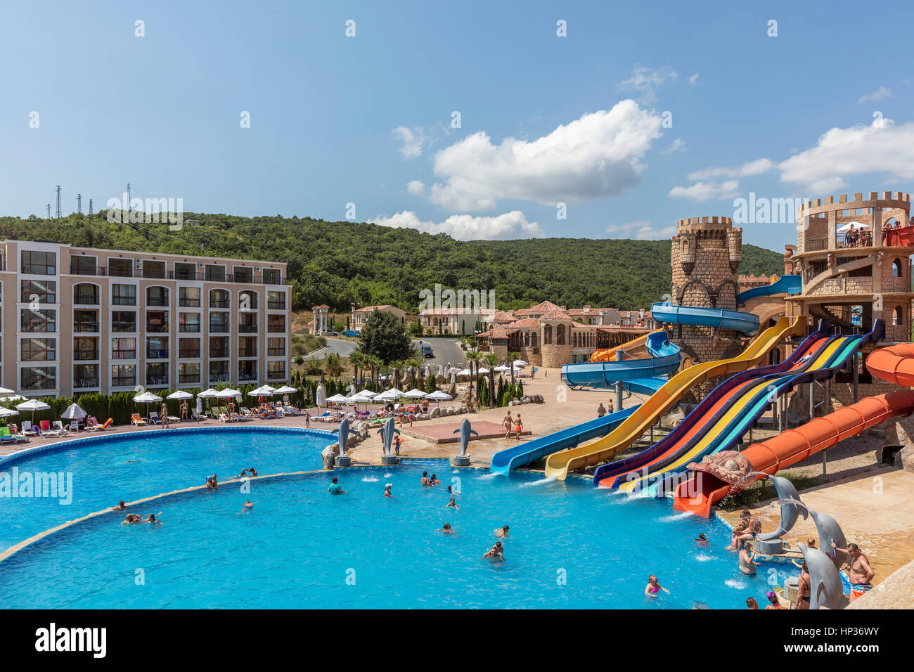 Elenite Summer Village near Nessebar, Bulgaria Stock Photo - Alamy