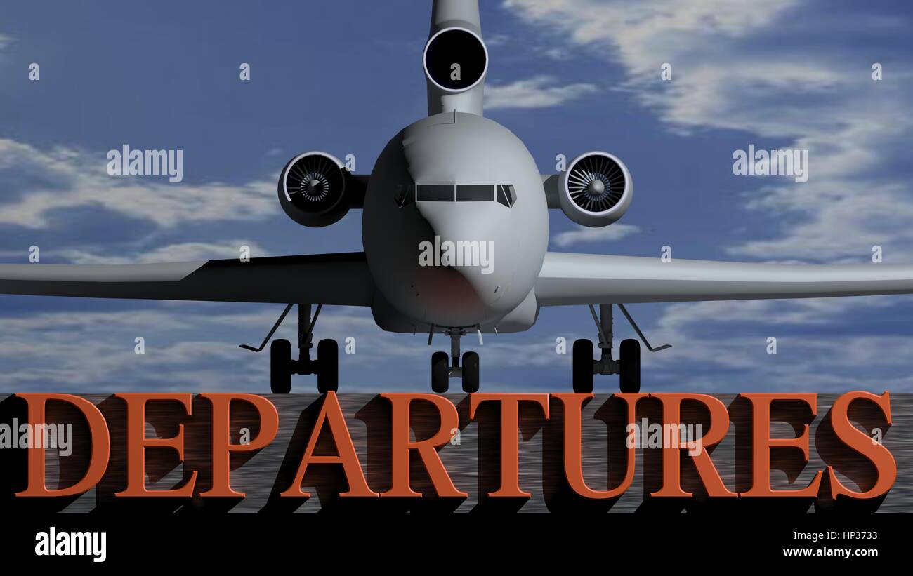 Airplane departures hi-res stock photography and images - Alamy