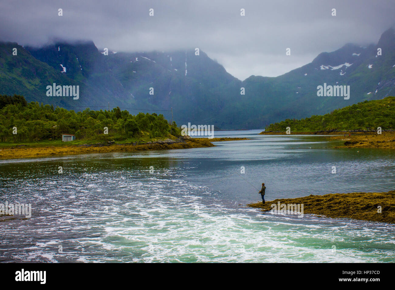 Fishing in bad weather hi-res stock photography and images - Alamy
