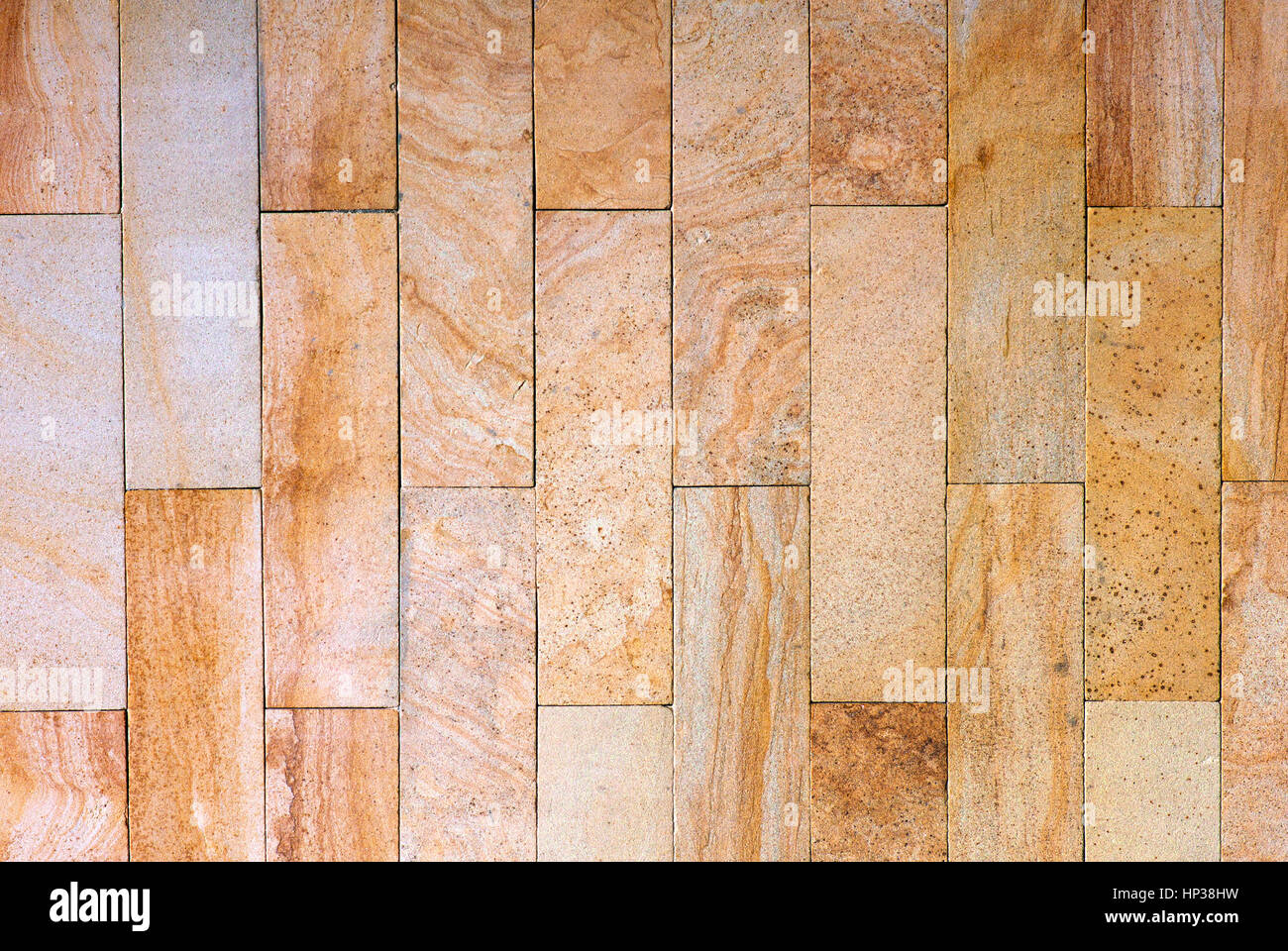 Yellow stone bricks pattern background. Horisontal picture Stock Photo ...