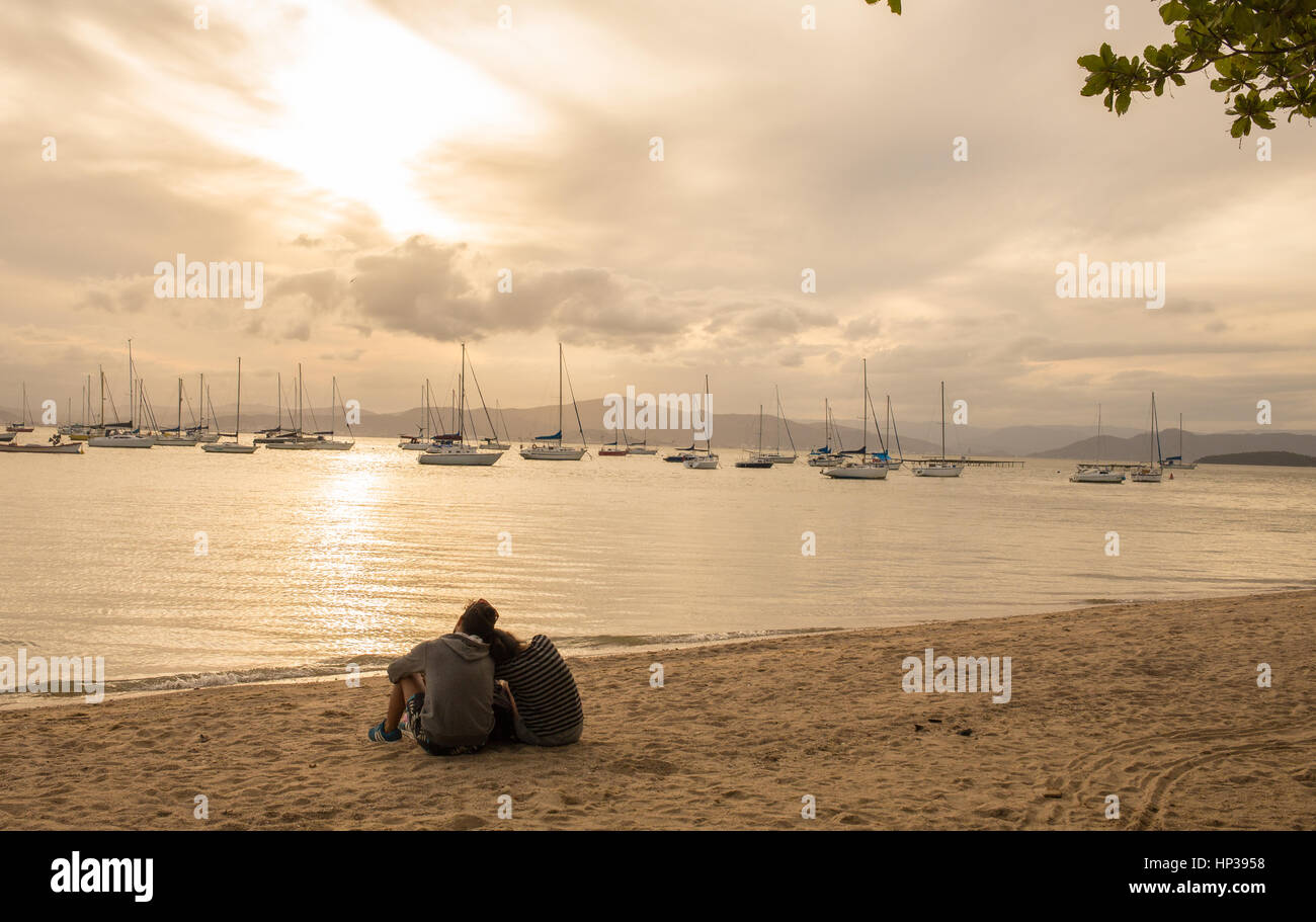 Sunday on the beach Stock Photo - Alamy