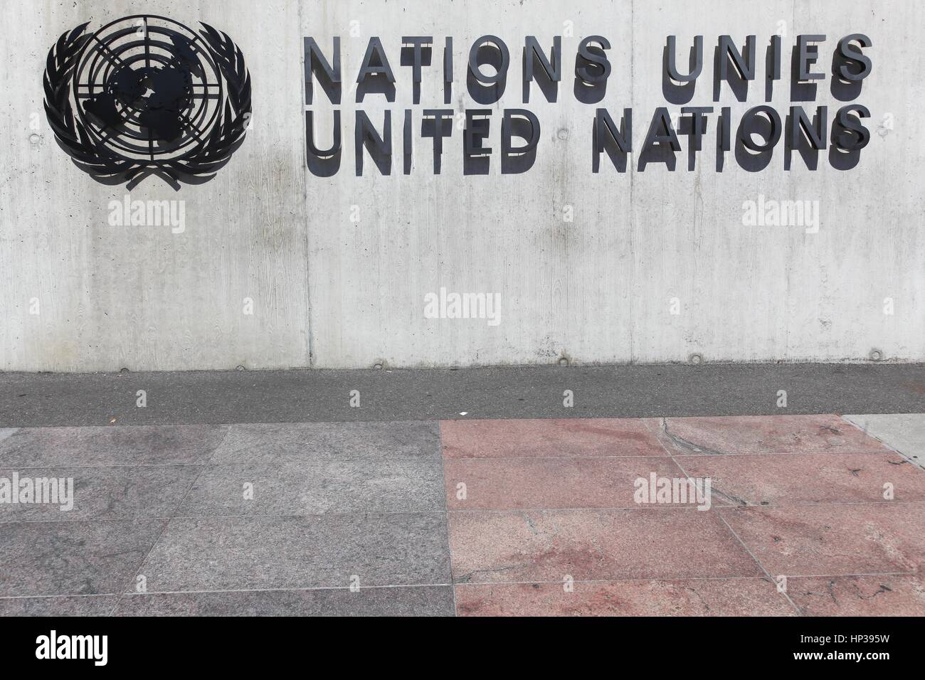 Un building logo united nations hi-res stock photography and images - Alamy