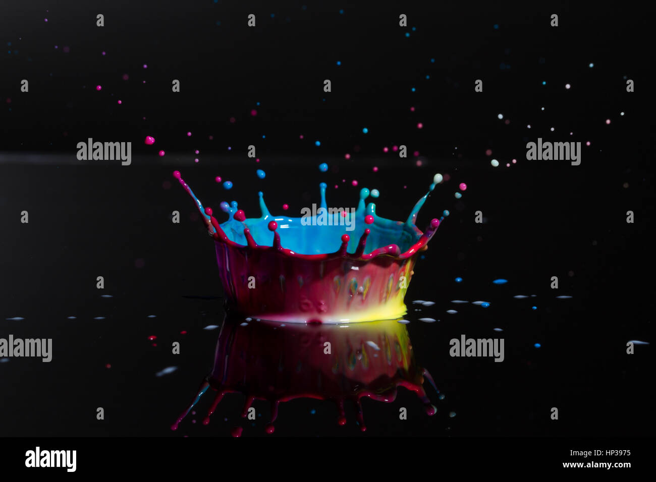 Liquid Art, the study of a liquid drop creating shapes from fluid the ...