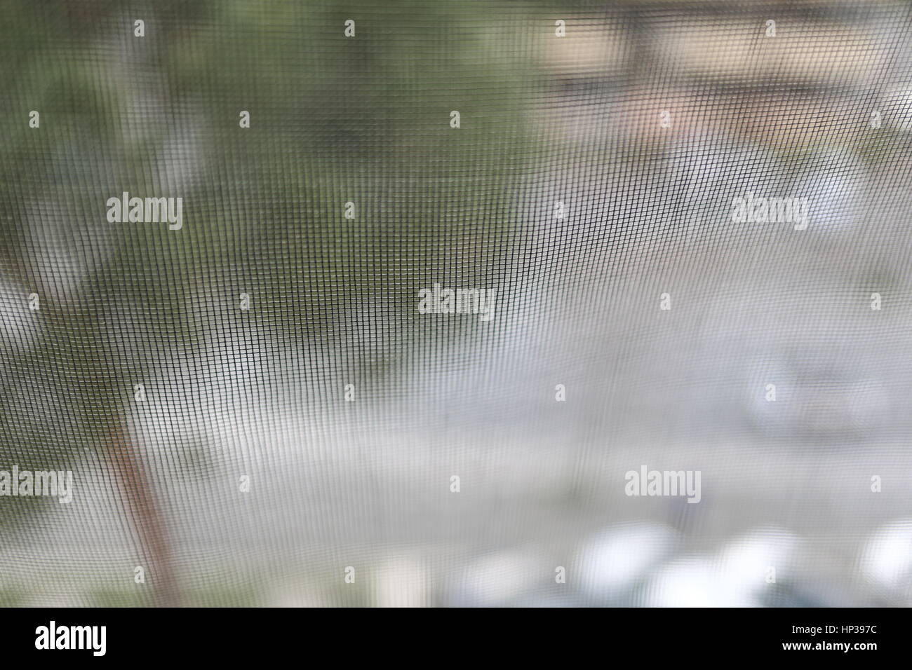 Mosquito net on a PVC window Stock Photo - Alamy