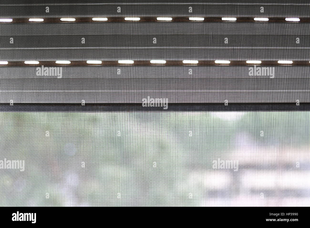 Mosquito net on a PVC window Stock Photo - Alamy
