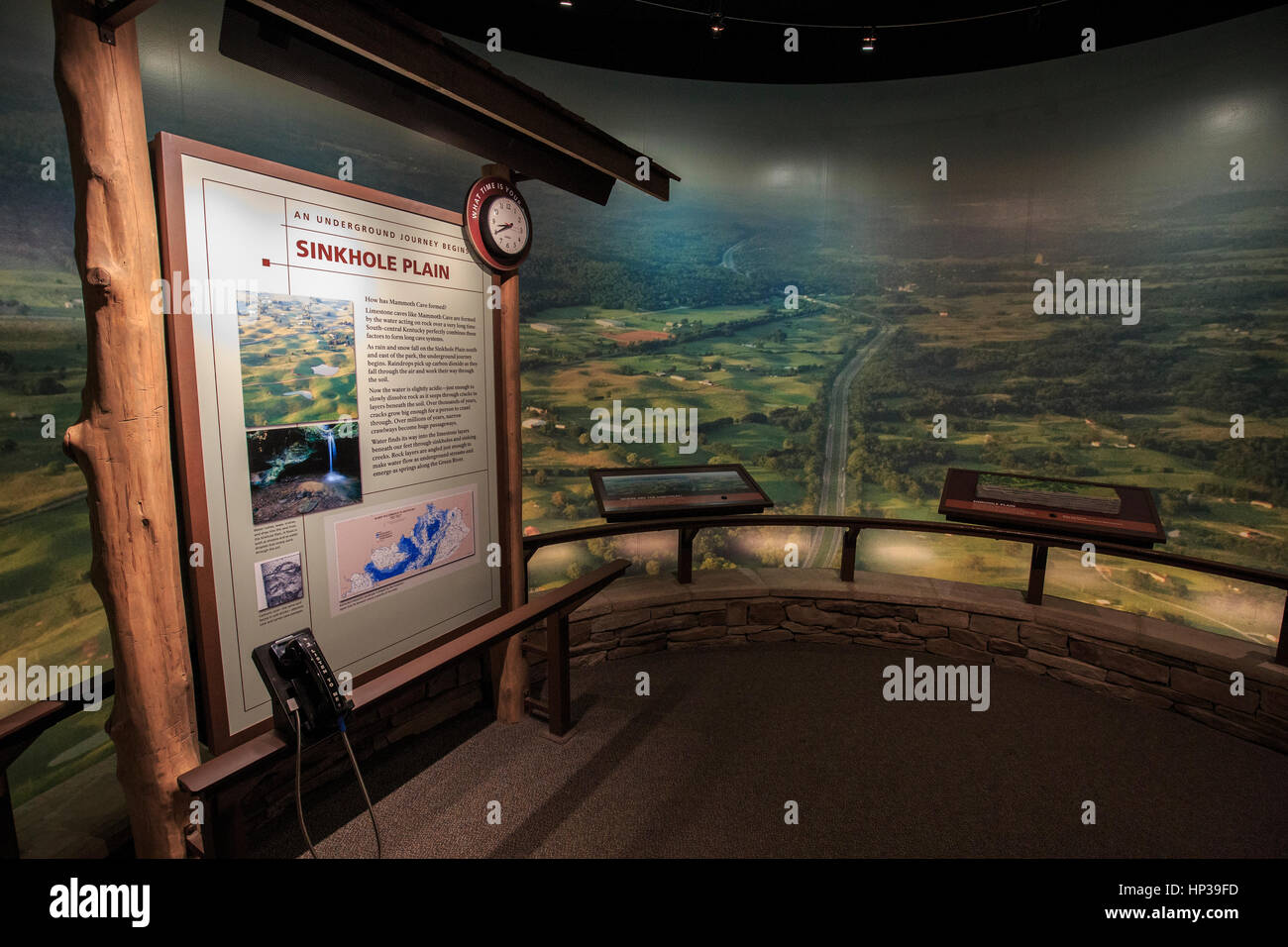 Exhibit in the visitor center of Mammoth cave National park Stock Photo ...