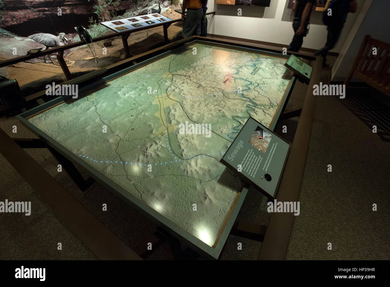 Exhibit in the visitor center of Mammoth cave National park Stock Photo ...
