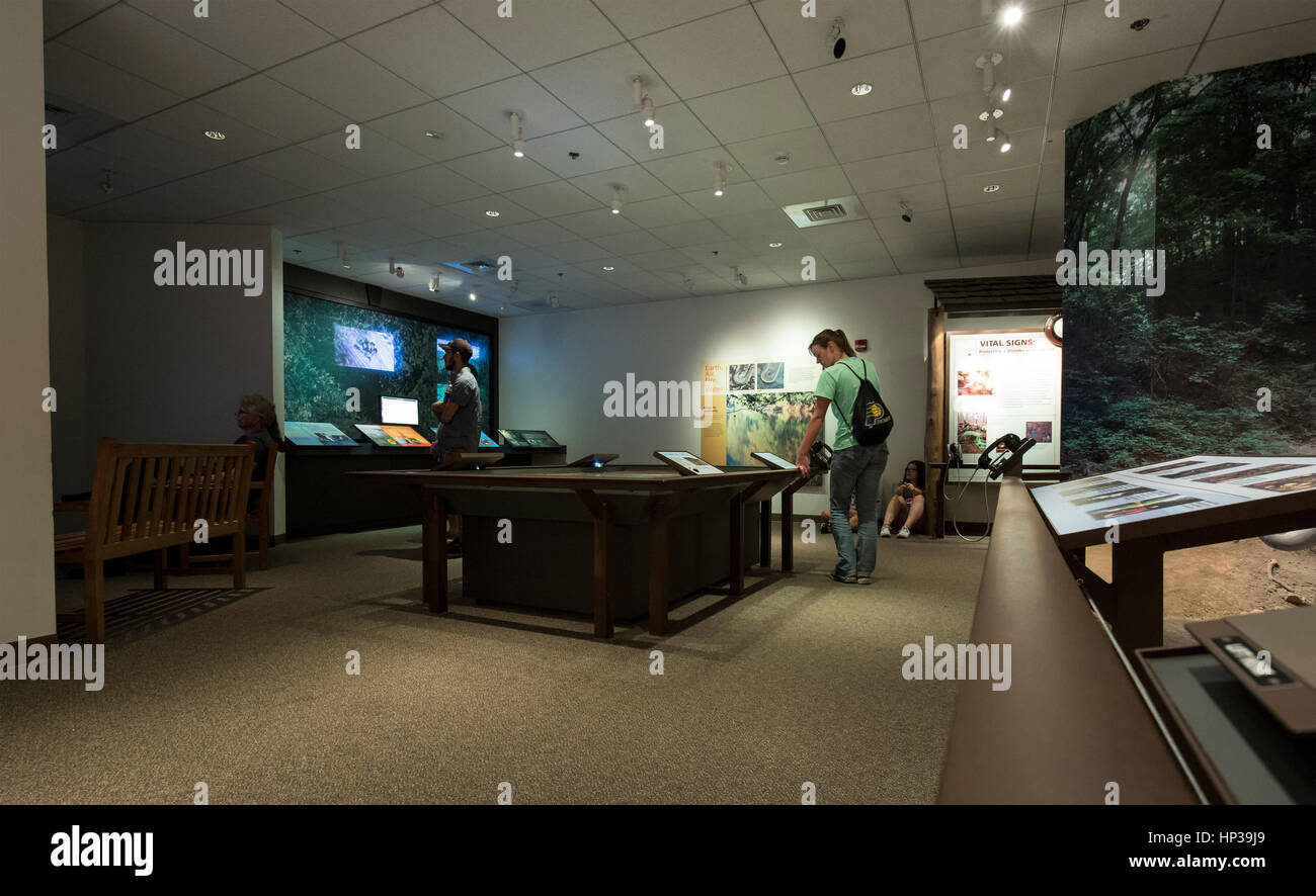 Exhibit in the visitor center of Mammoth cave National park Stock Photo ...