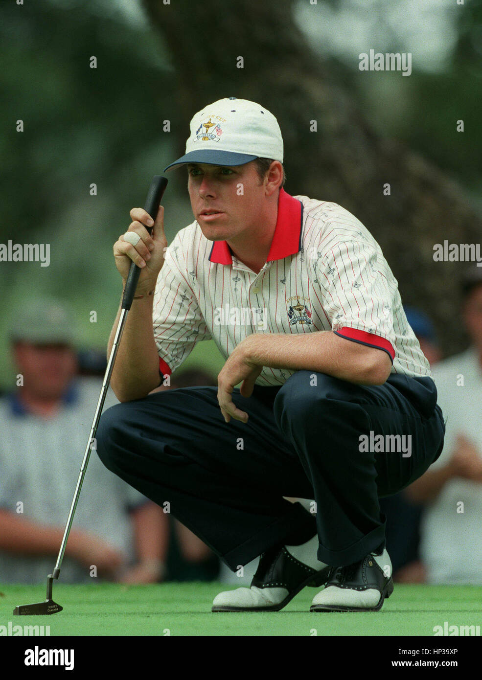 JUSTIN LEONARD RYDER CUP VALDERRAMA SPAIN 28 September 1997 Stock Photo ...