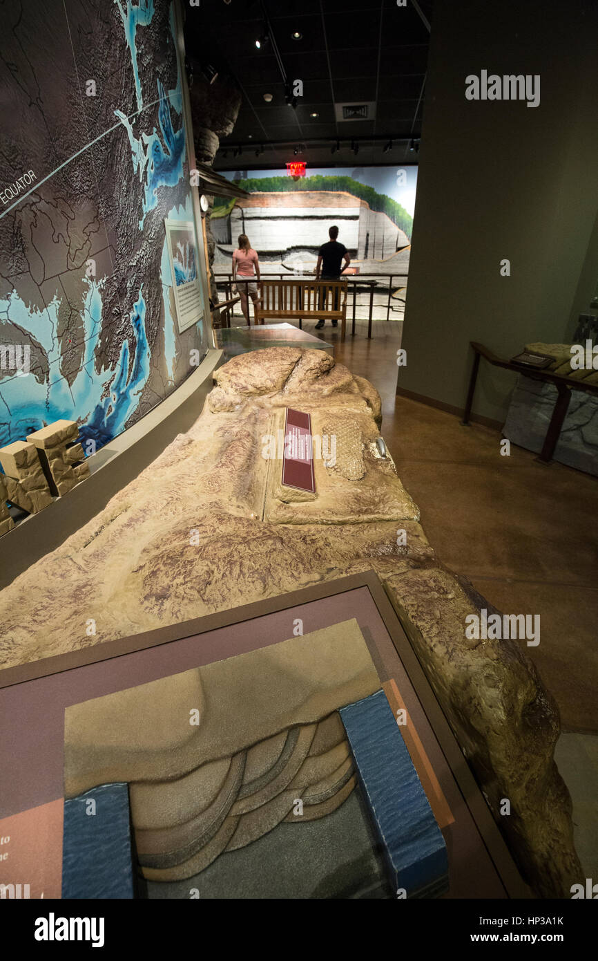 Exhibit in the visitor center of Mammoth cave National park Stock Photo ...