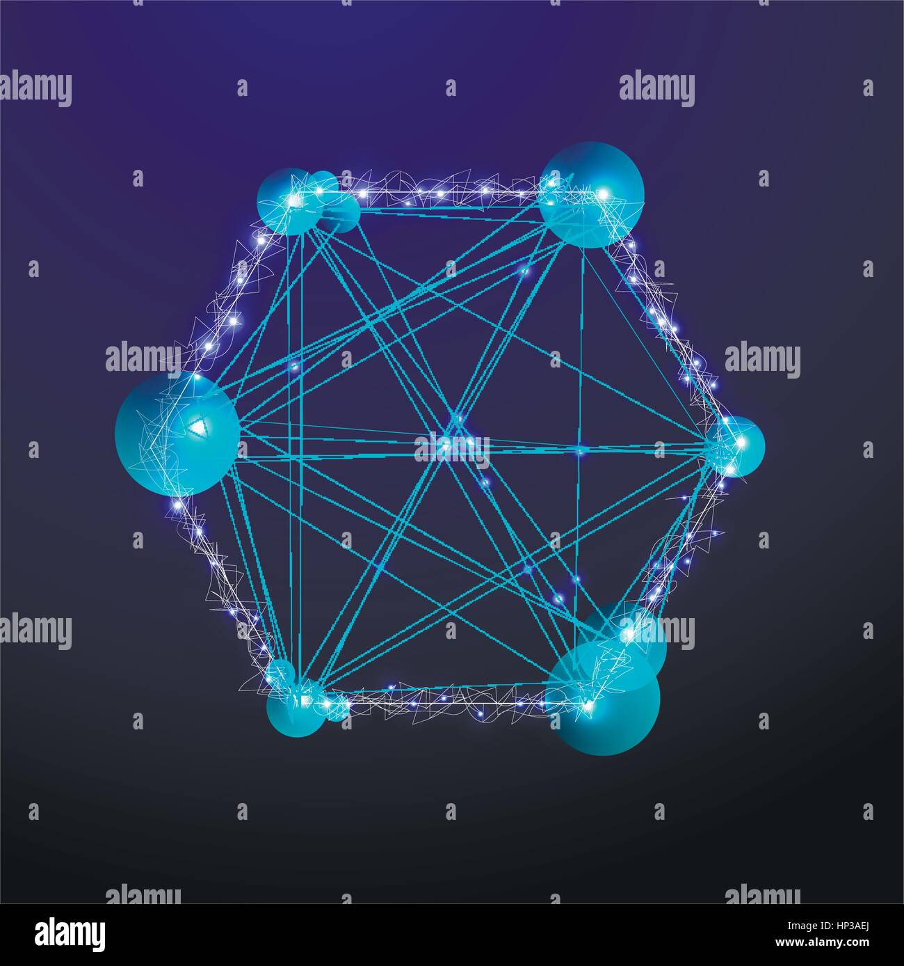 Abstract molecule . Science concept Stock Vector Image & Art - Alamy