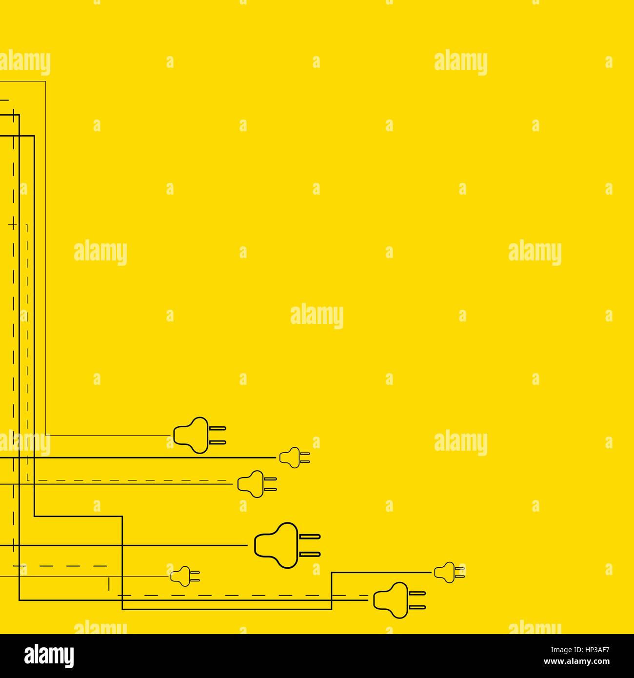 Yellow plugs Stock Vector Images - Alamy