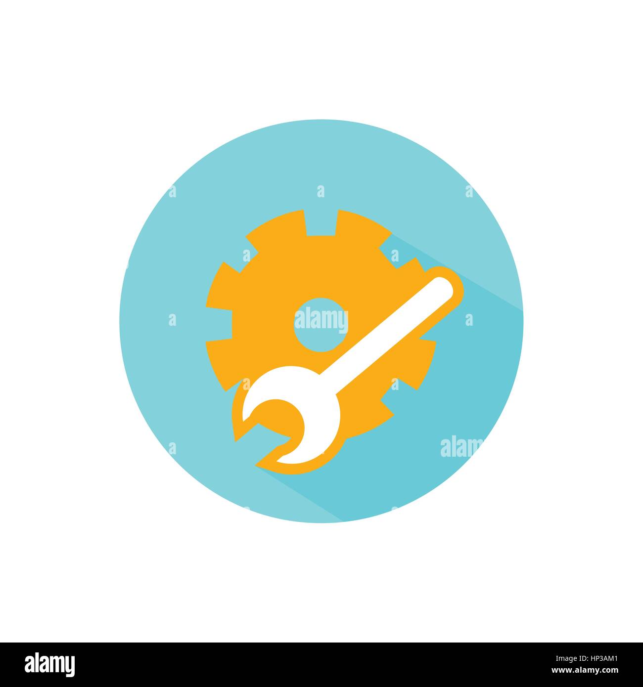 configuration. on a white background in a bright circle. Trendy flat ...