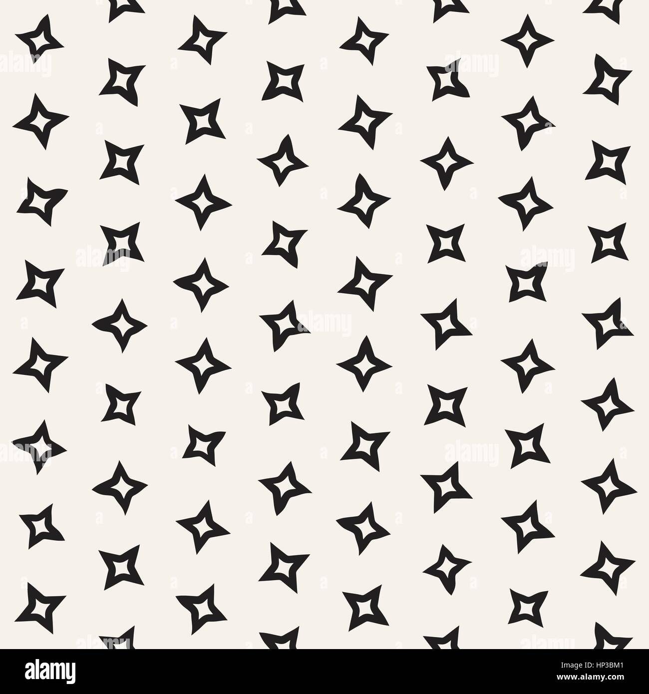 Stylish Doodle Scattered Shapes. Artistic Hand Drawn Texture. Vector ...