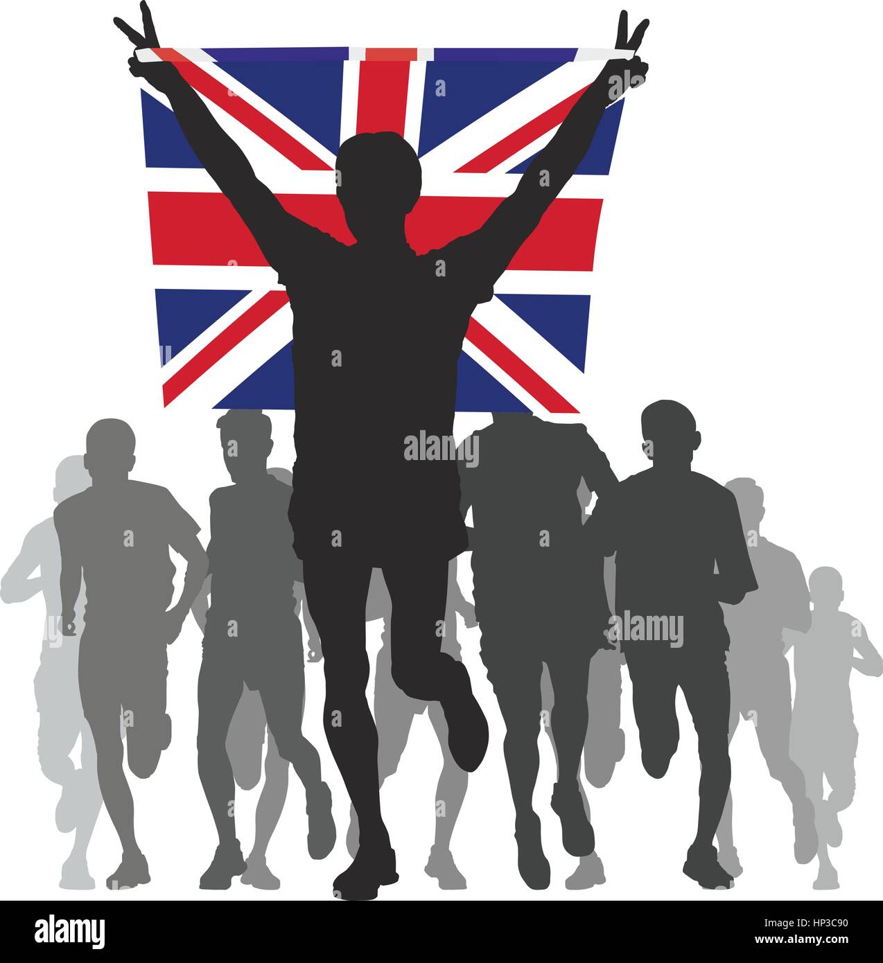 Flag runners Stock Vector Images - Alamy