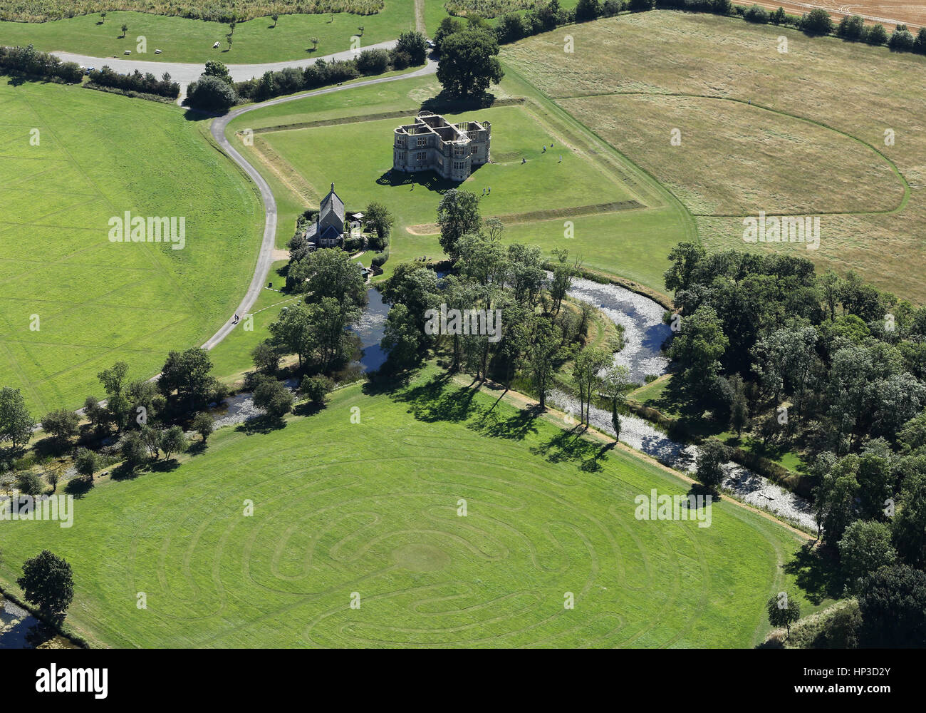Spectacular aerial views of the National Trust property of Lyveden New ...