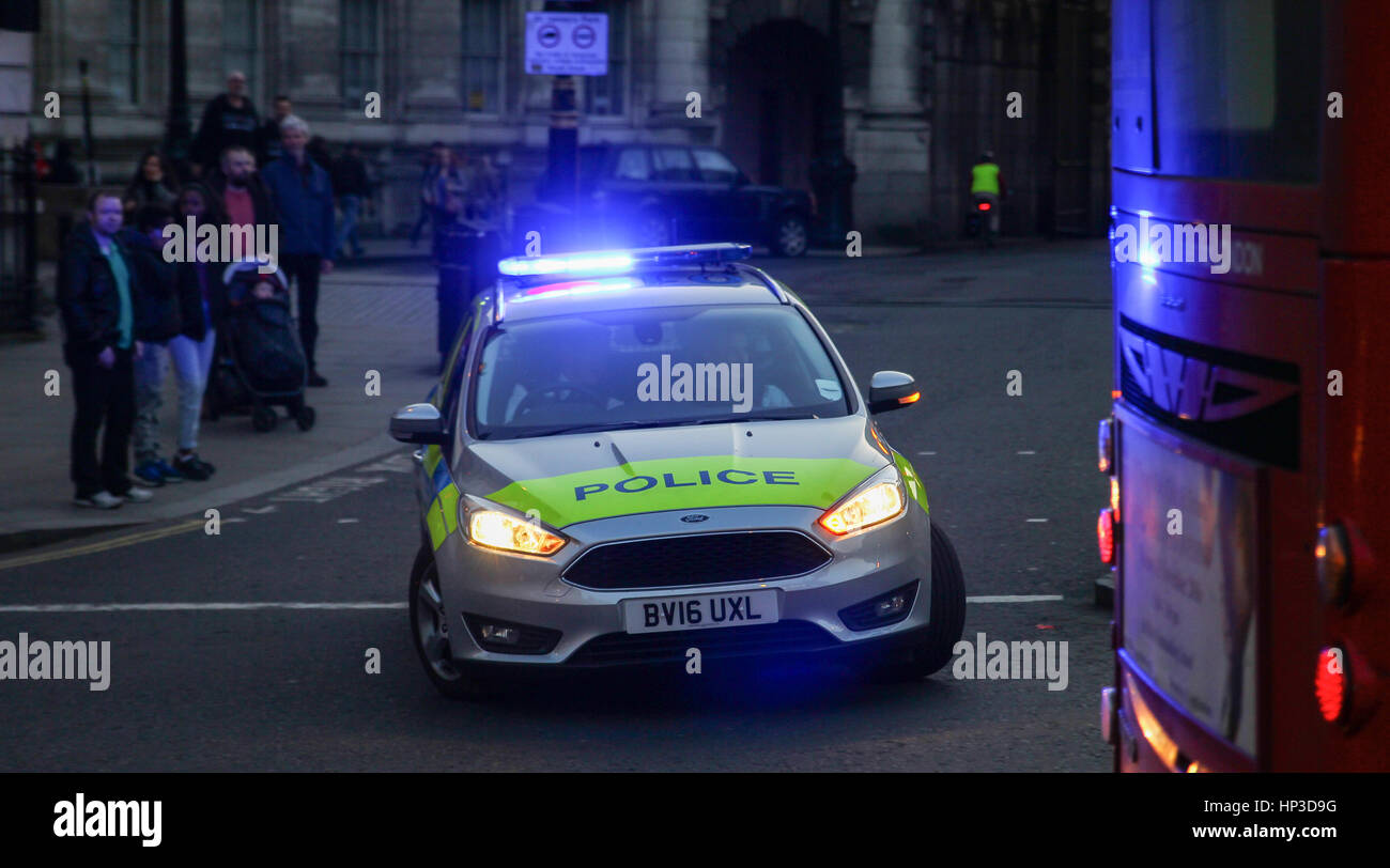 Police car responding to hi-res stock photography and images - Alamy