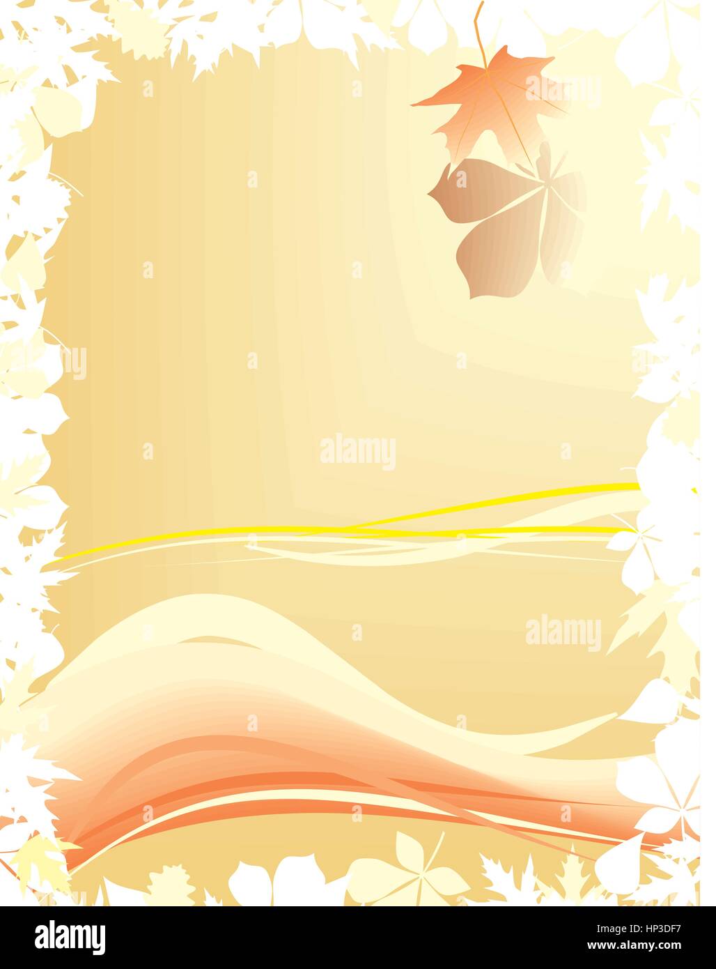 Autumn leaf background wallpaper Stock Vector Images - Alamy