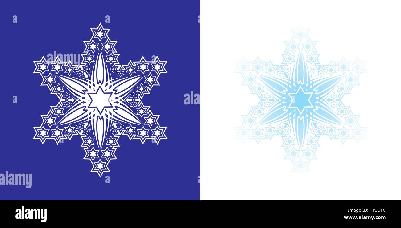 Blue abstract falling snowflakes isolated Stock Vector Images - Alamy