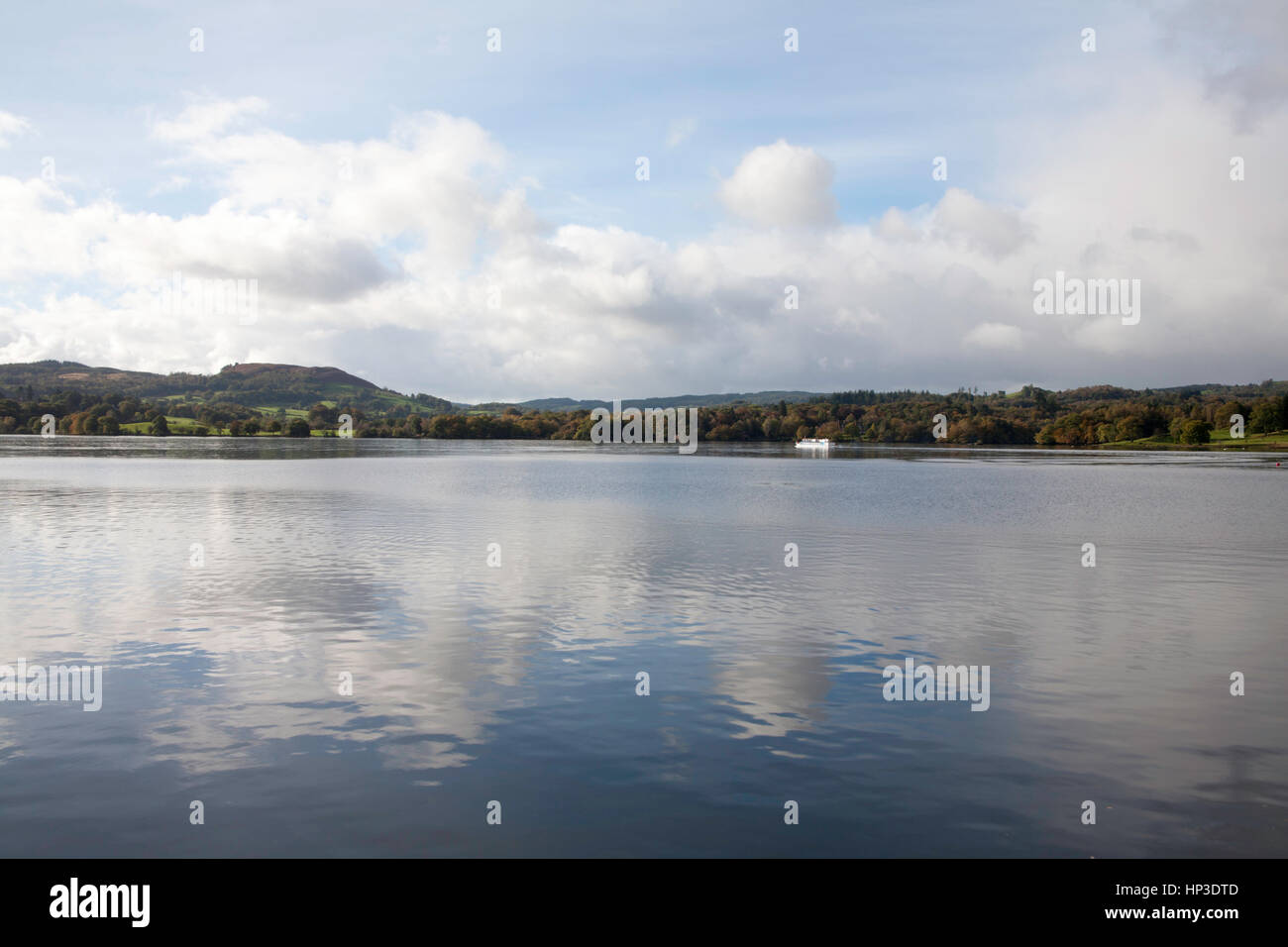 Waterhead the head of Windermere near Ambleside on an Autumn day the ...