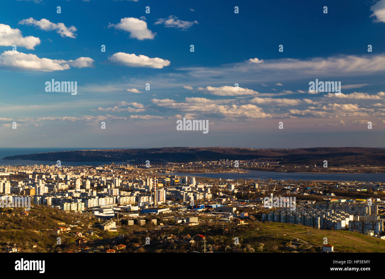 Cityscape over Varna city, Bulgaria Stock Photo - Alamy
