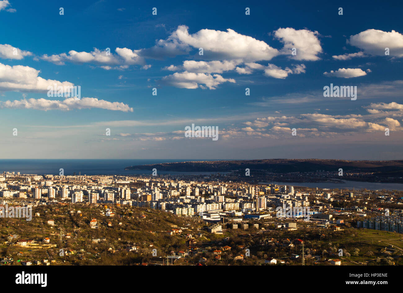 Cityscape over Varna city, Bulgaria Stock Photo - Alamy