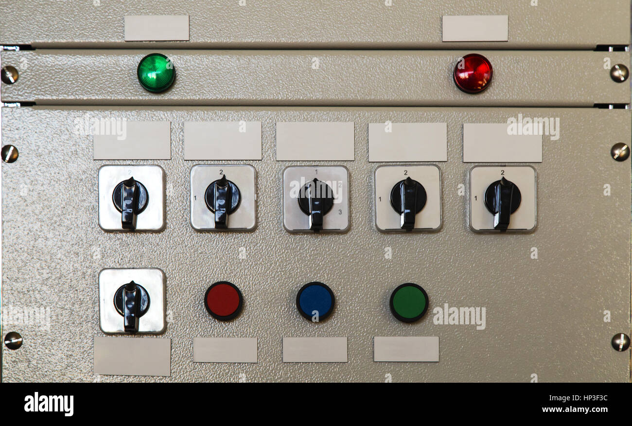 Electrical control panel Stock Photo - Alamy