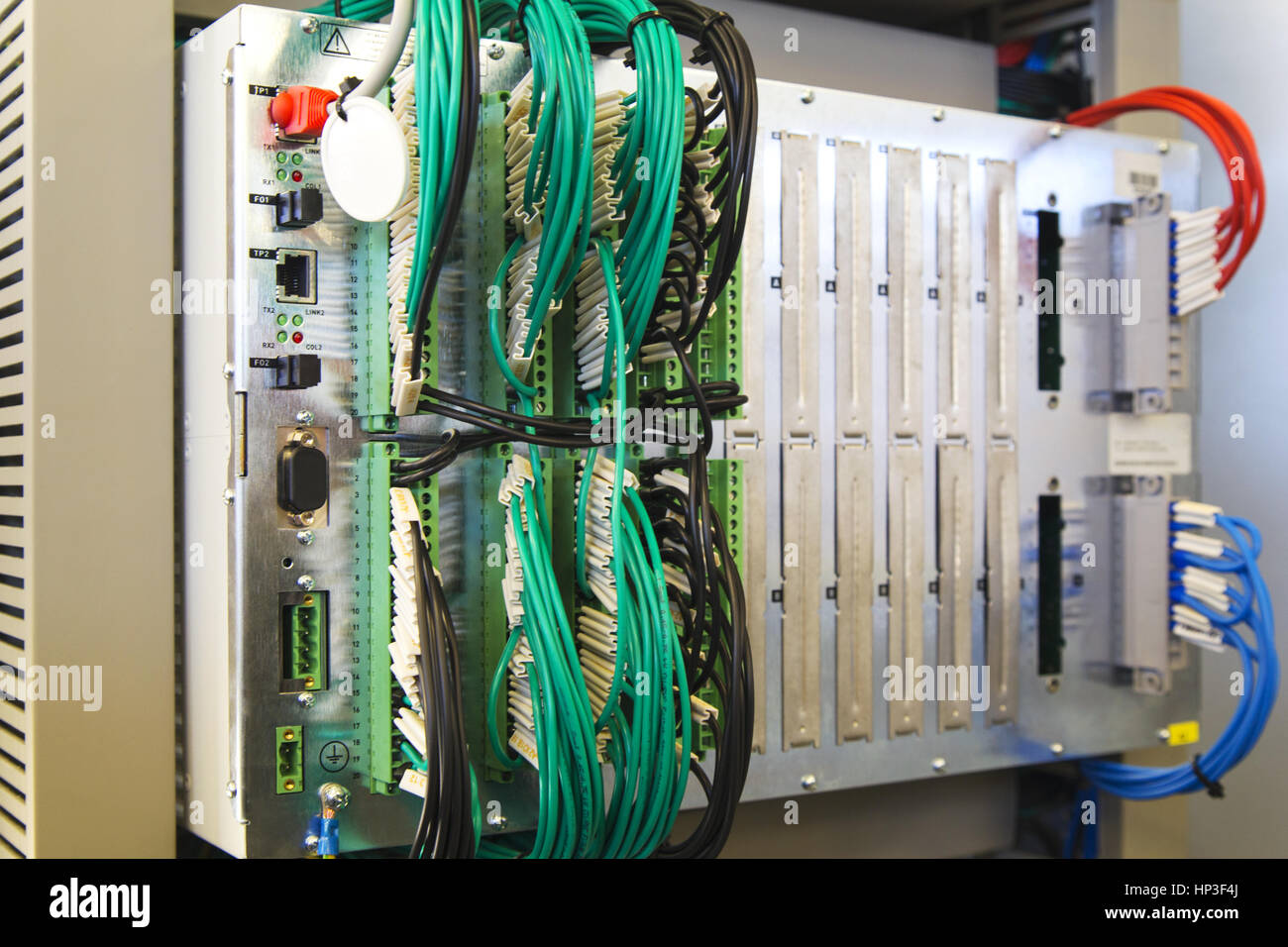 Industrial electrical panel with electronic devices for relay ...