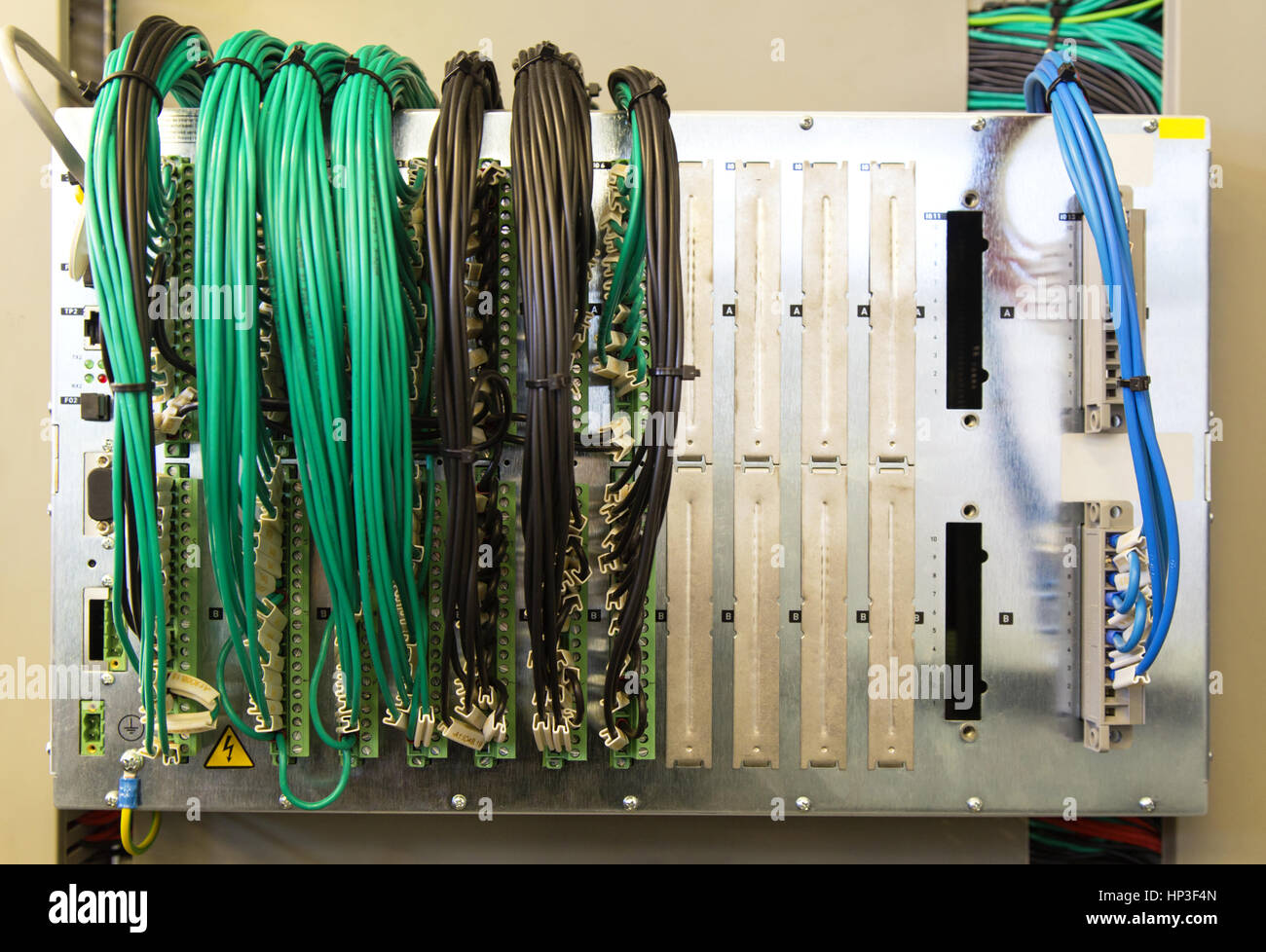Industrial electrical panel with electronic devices for relay ...