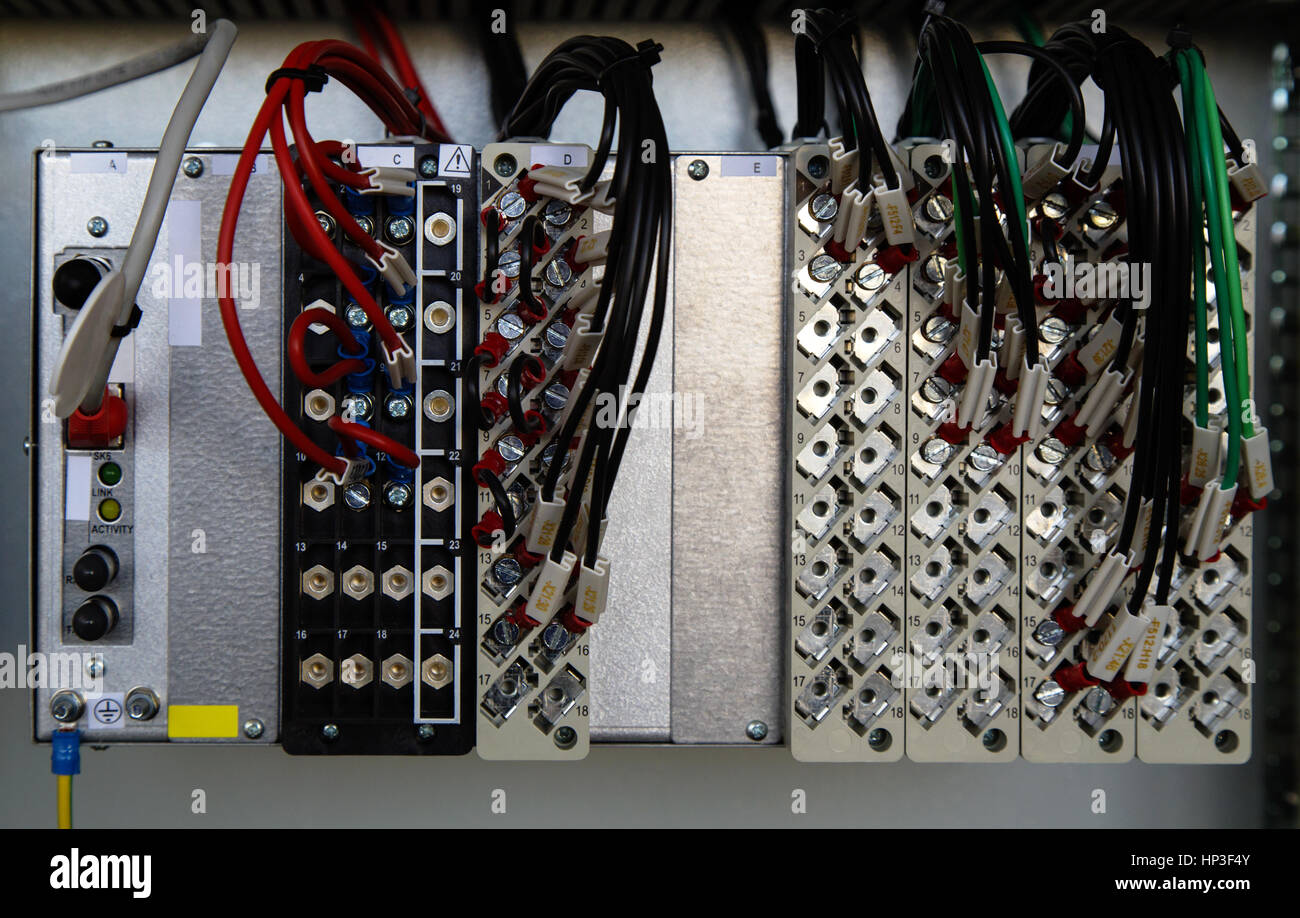 Industrial electrical panel with electronic devices for relay ...