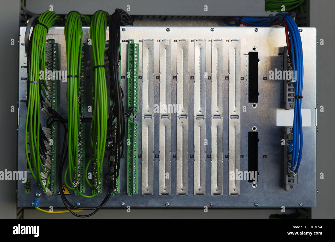Industrial electrical panel with electronic devices for relay ...