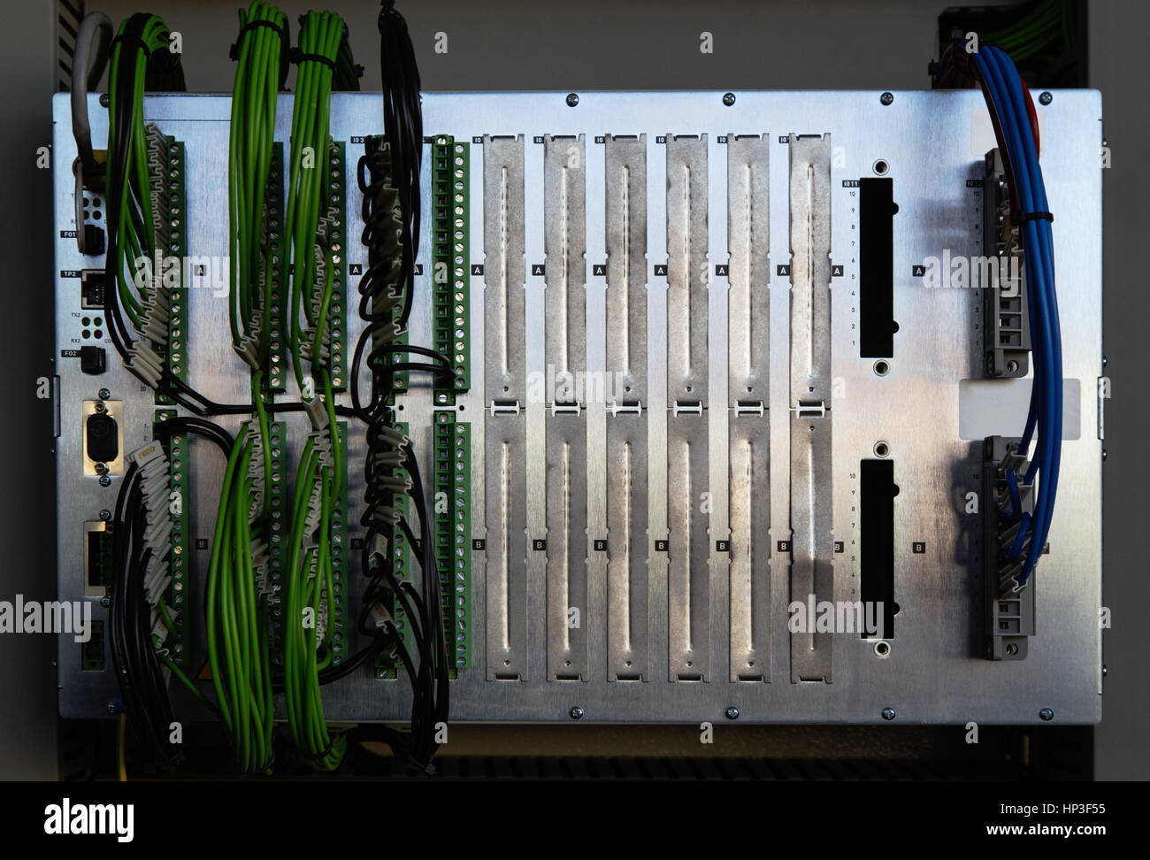 Industrial electrical panel with electronic devices for relay ...