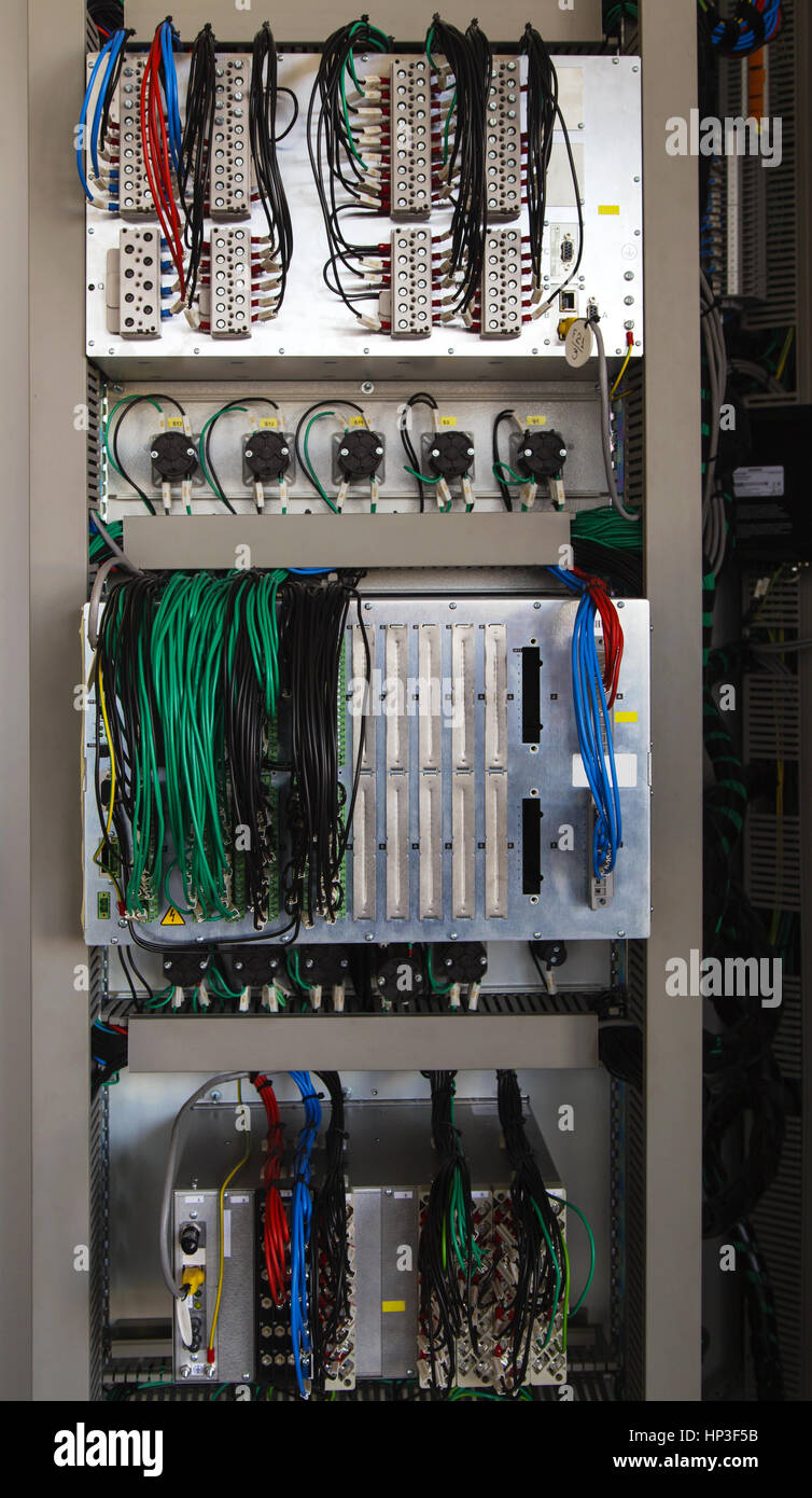 Industrial electrical panel with electronic devices for relay ...