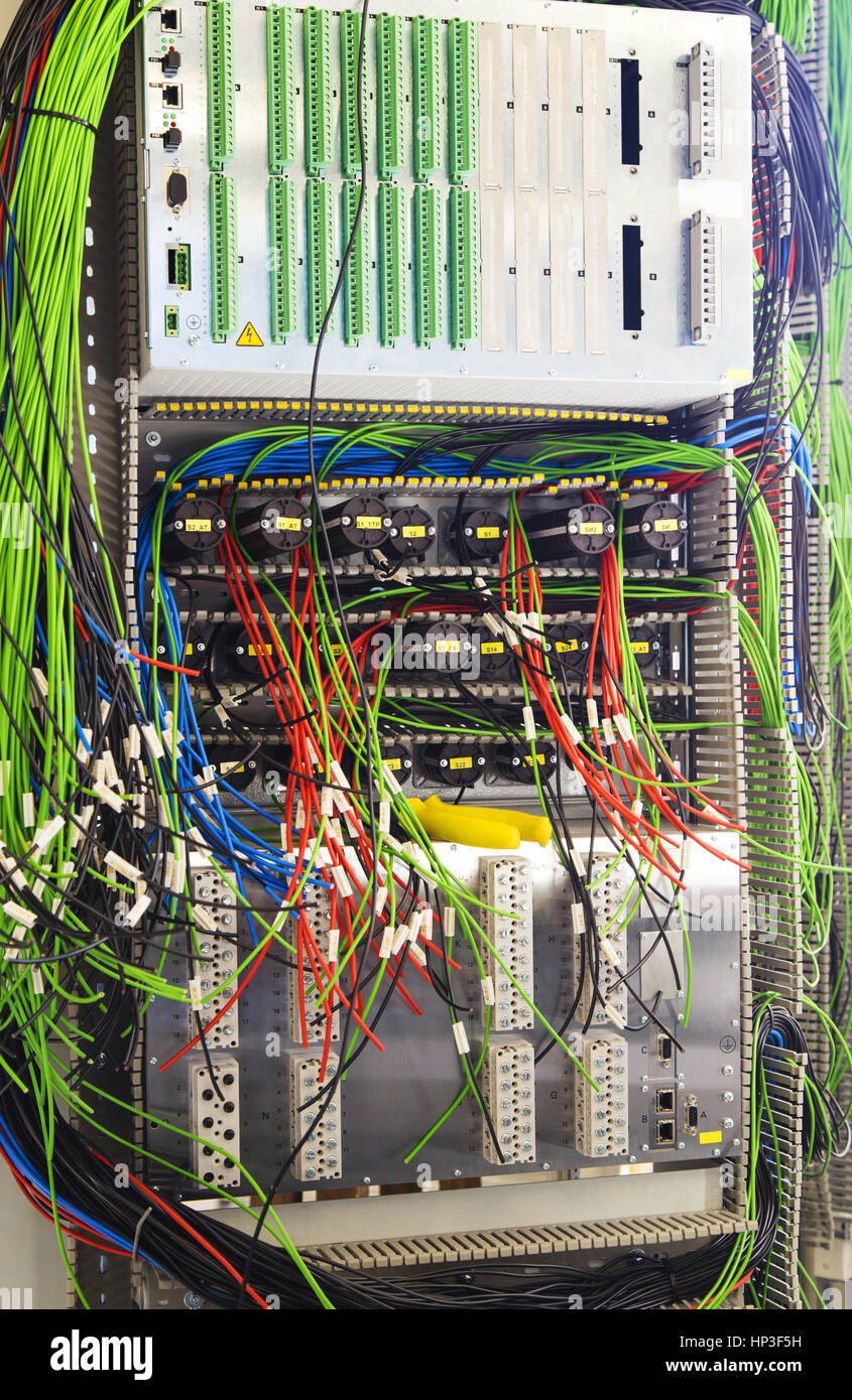 Industrial electrical panel with electronic devices for relay ...