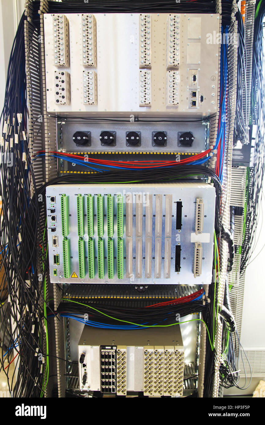Industrial electrical panel with electronic devices for relay ...