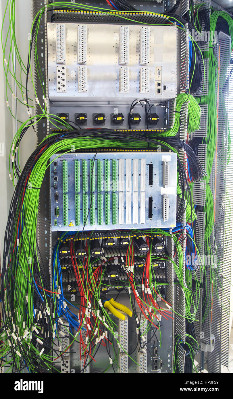 Industrial electrical panel with electronic devices for relay ...