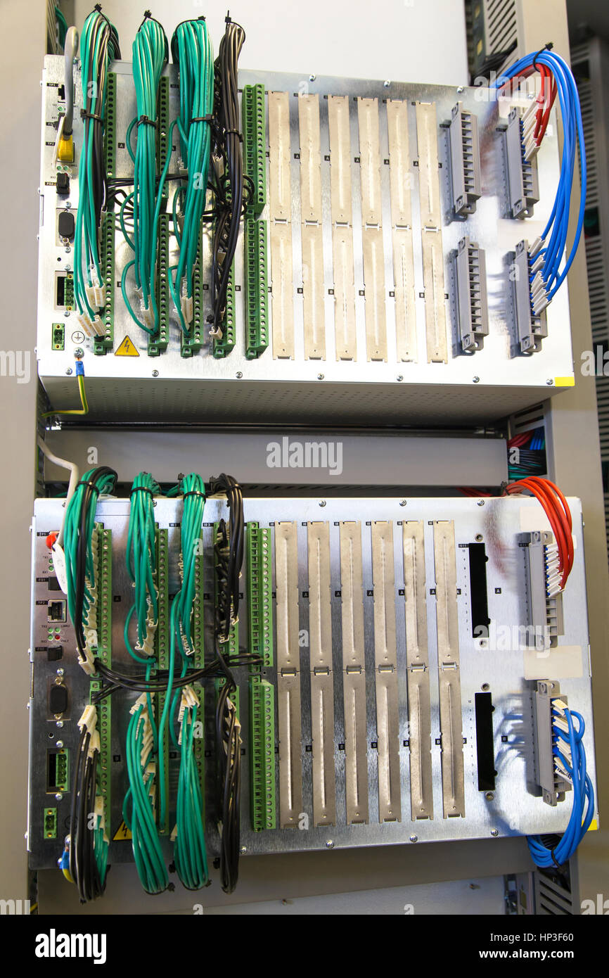 Industrial electrical panel with electronic devices for relay ...