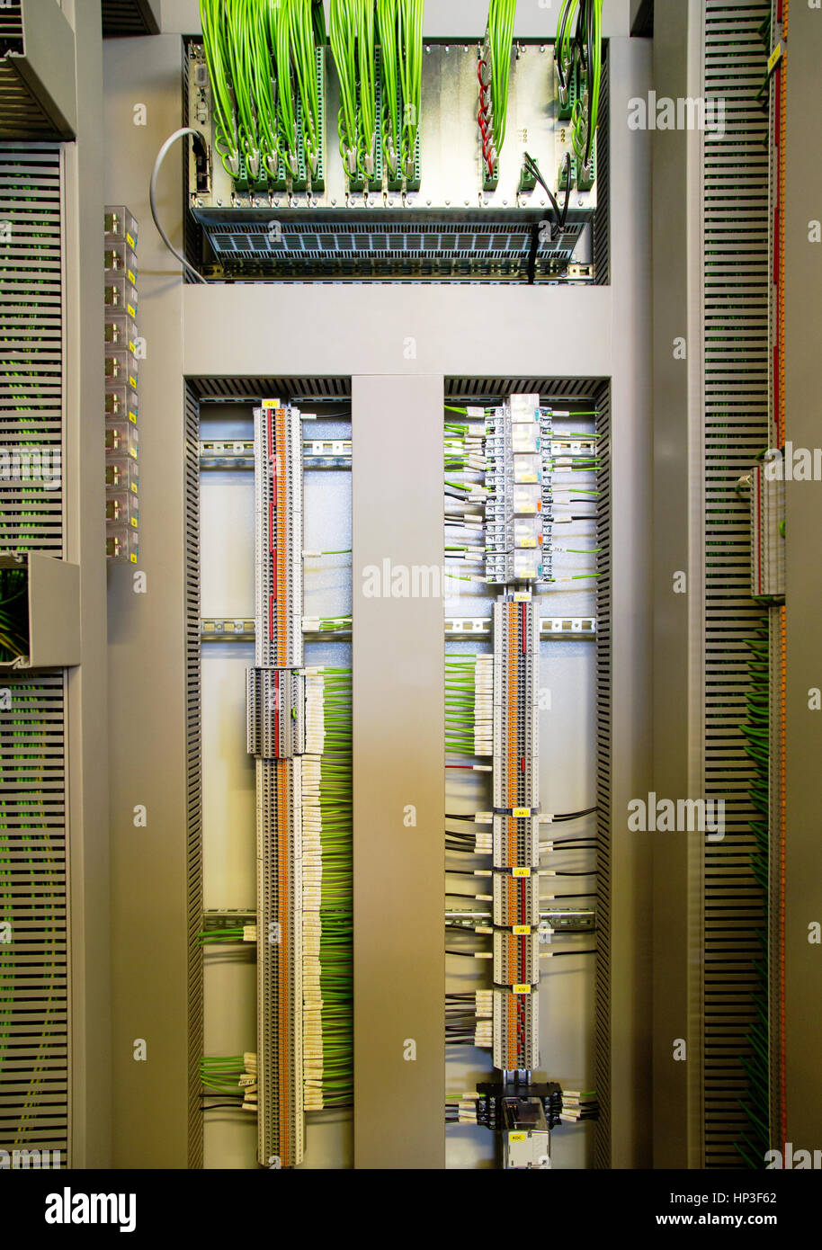 Industrial electrical panel with electronic devices for relay ...