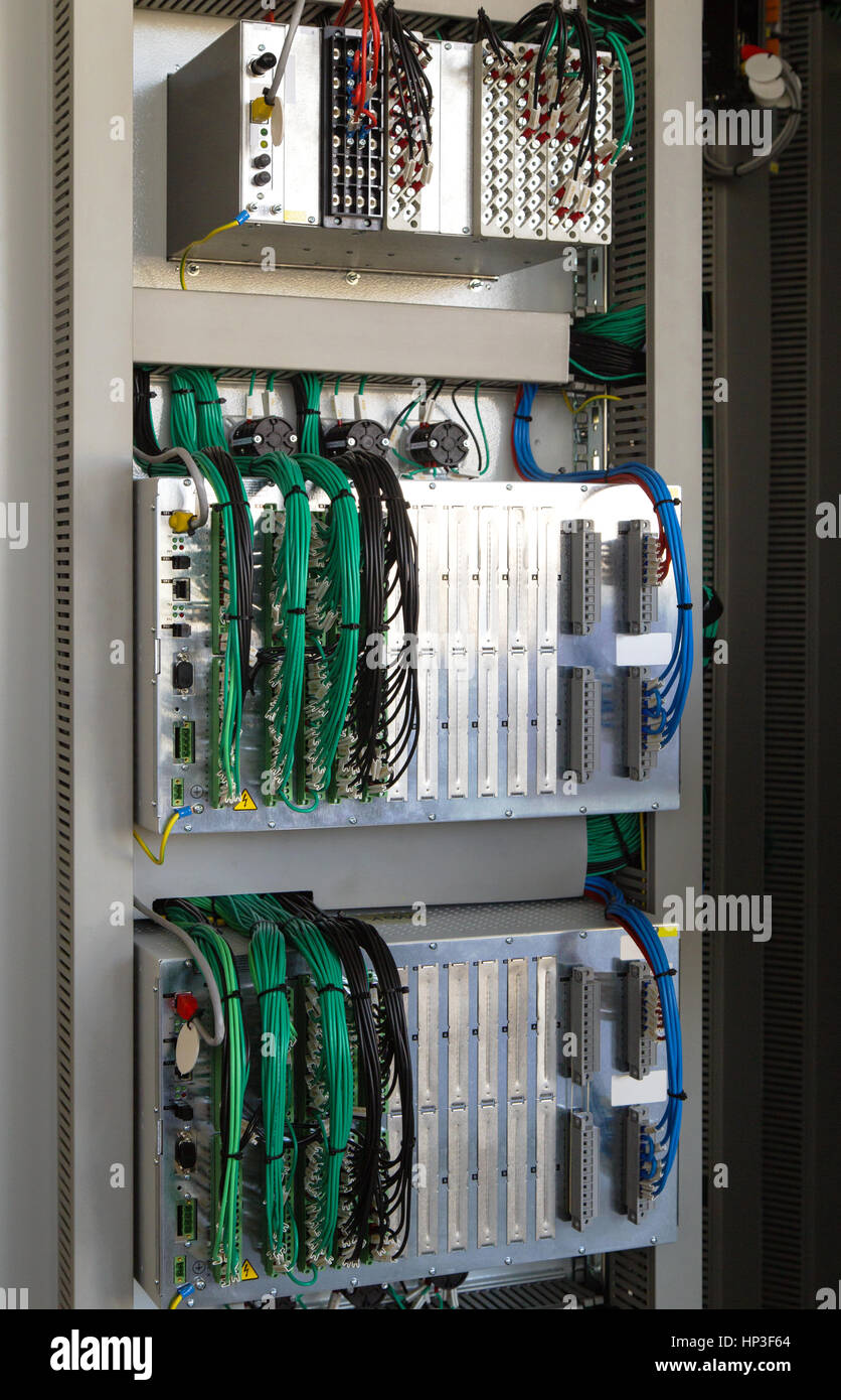 Industrial electrical panel with electronic devices for relay ...