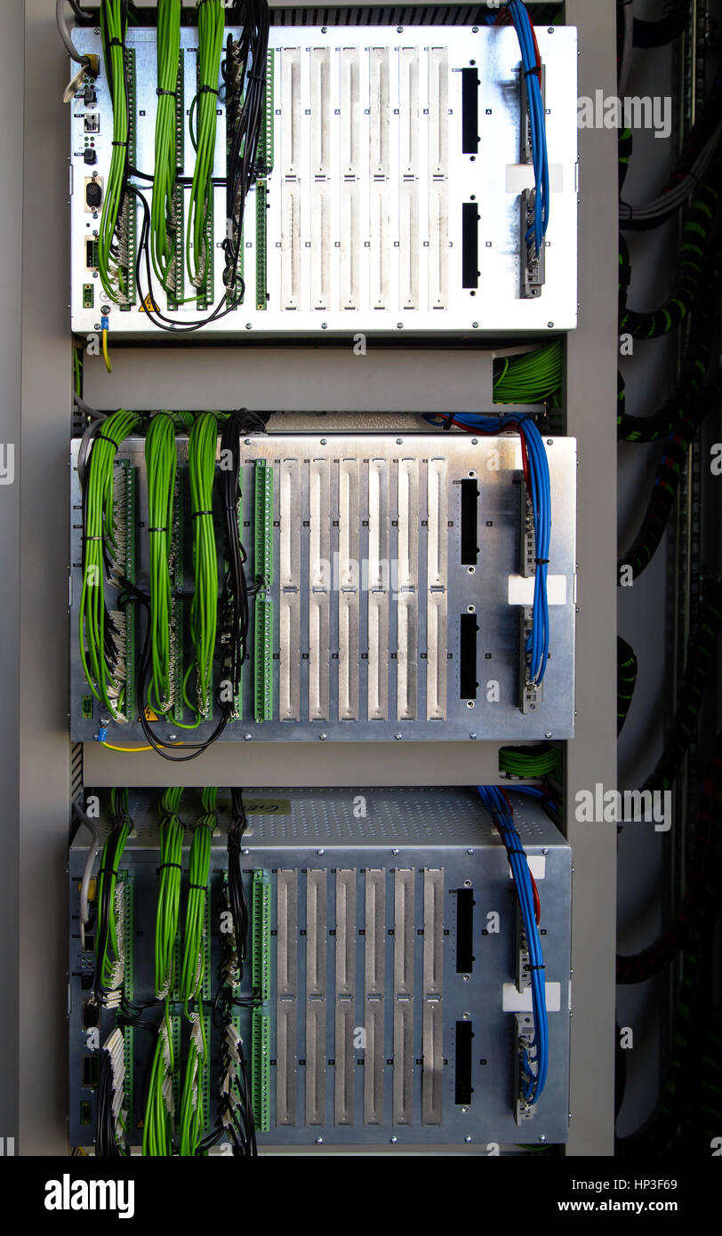 Industrial electrical panel with electronic devices for relay ...
