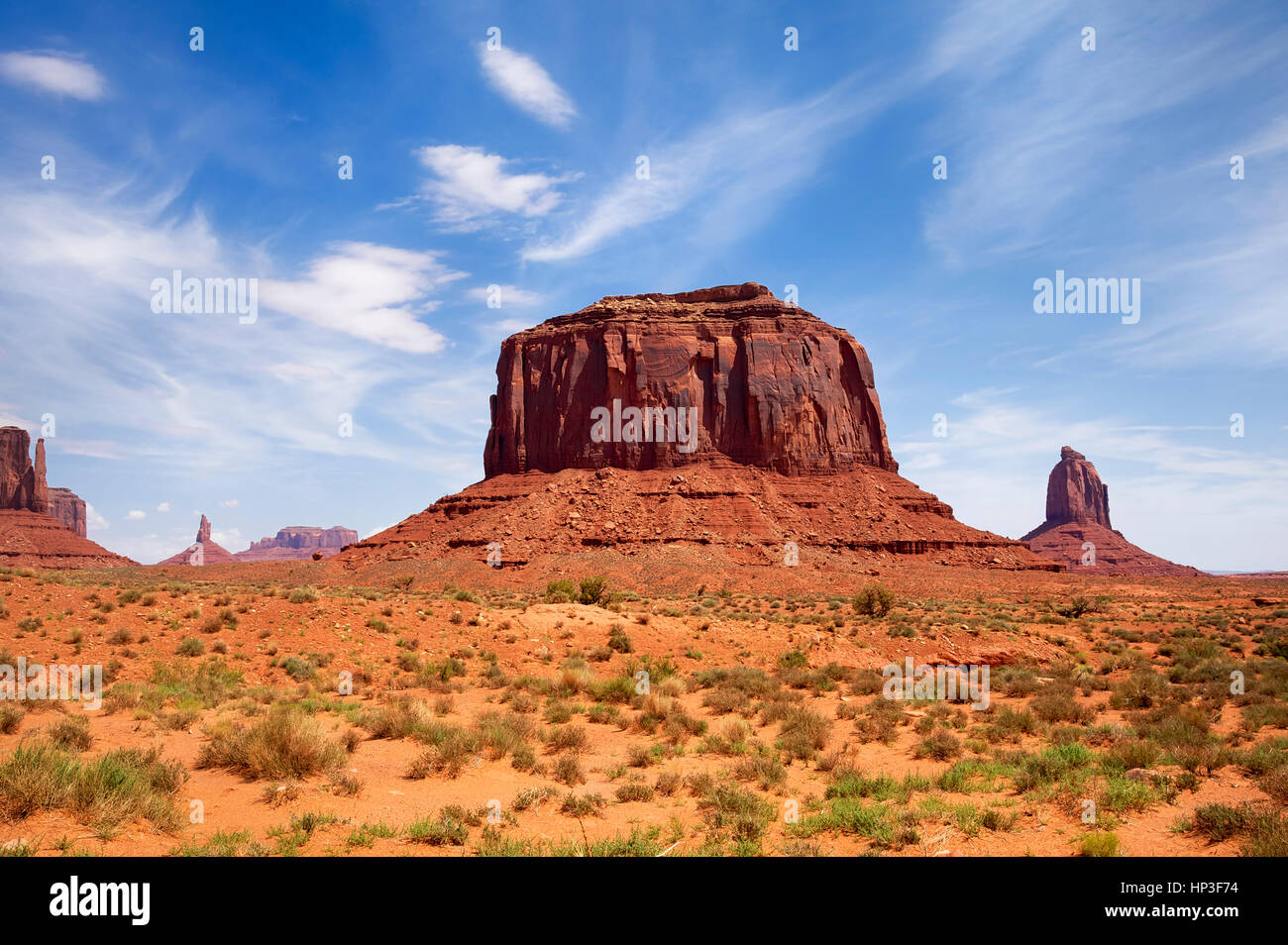 A massive rock formation in Monument Valley - Arizona Stock Photo - Alamy