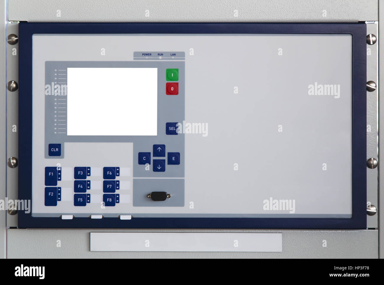 Command panel in modern electrical substation Stock Photo - Alamy